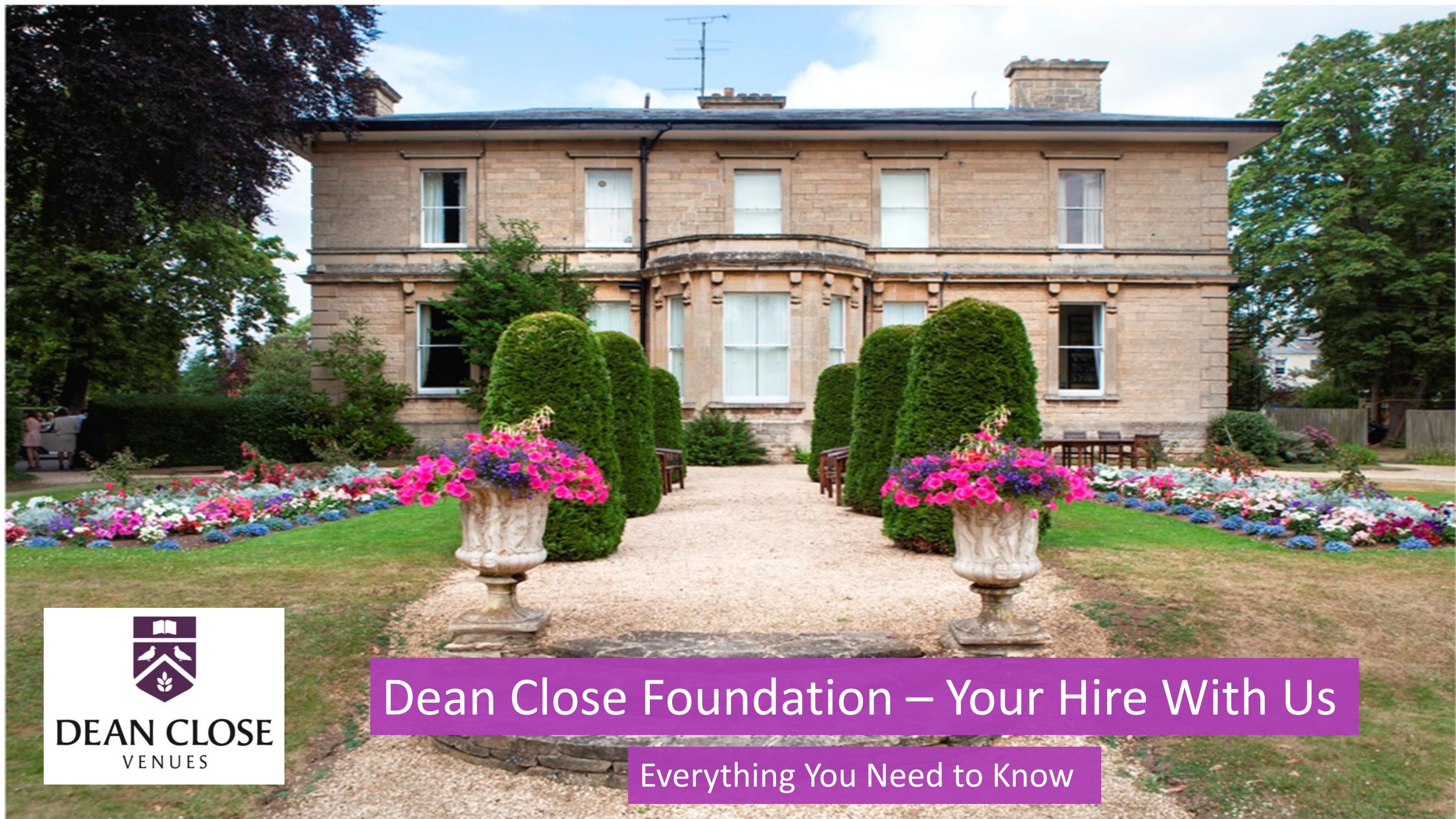 DCSL- Dean Close Foundation - Your Hire With Us by Dean Close School - Issuu