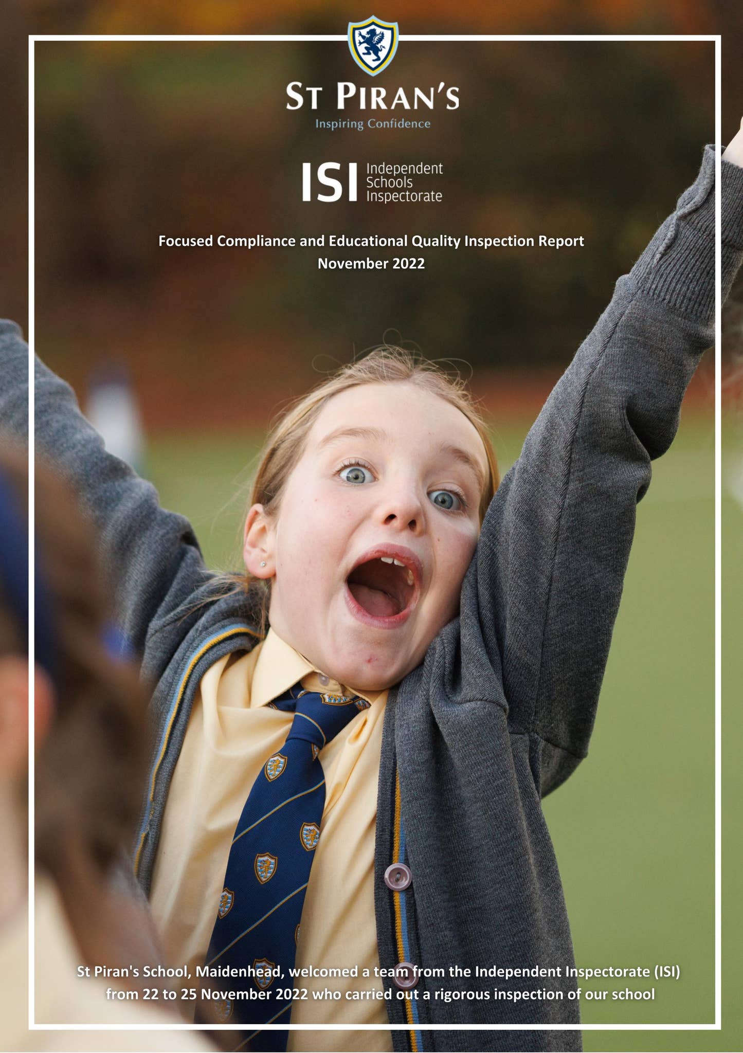 ISI Inspection Report November 2022 by StPiransSchool - Issuu