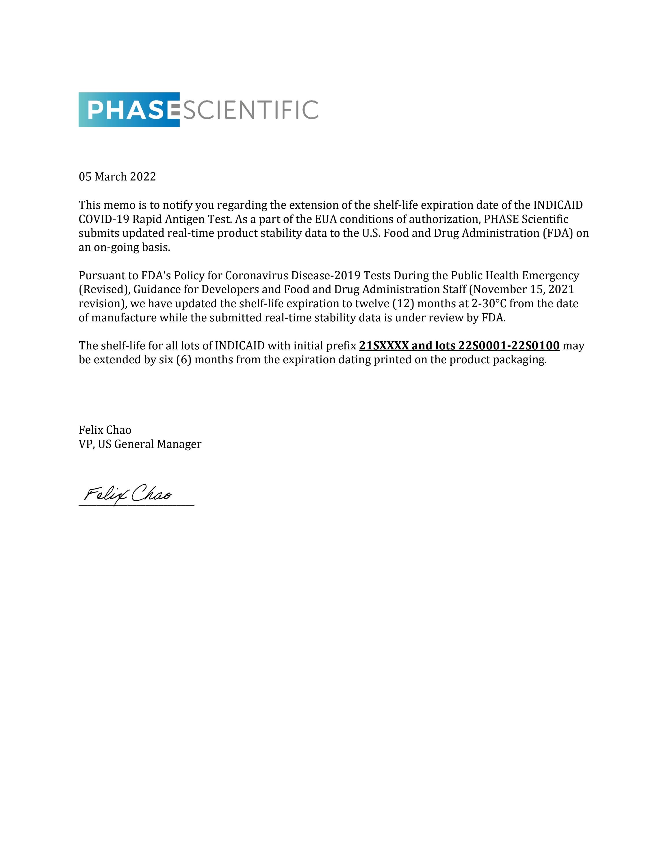 IndicAid Extension Letter by Sunline - Issuu