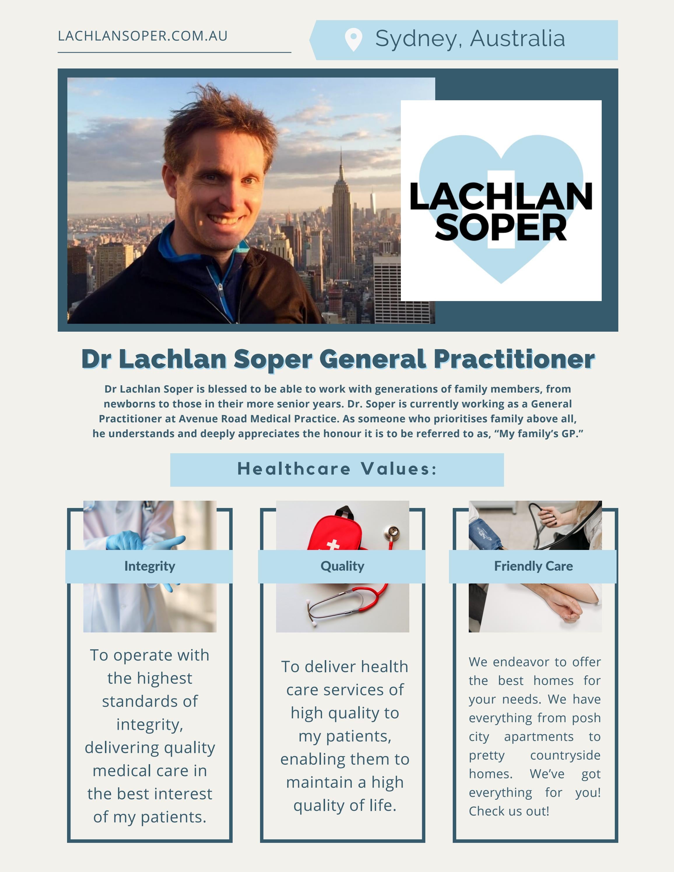 Meet Dr Lachlan Soper General Practitioner | Sydney, Australia by ...