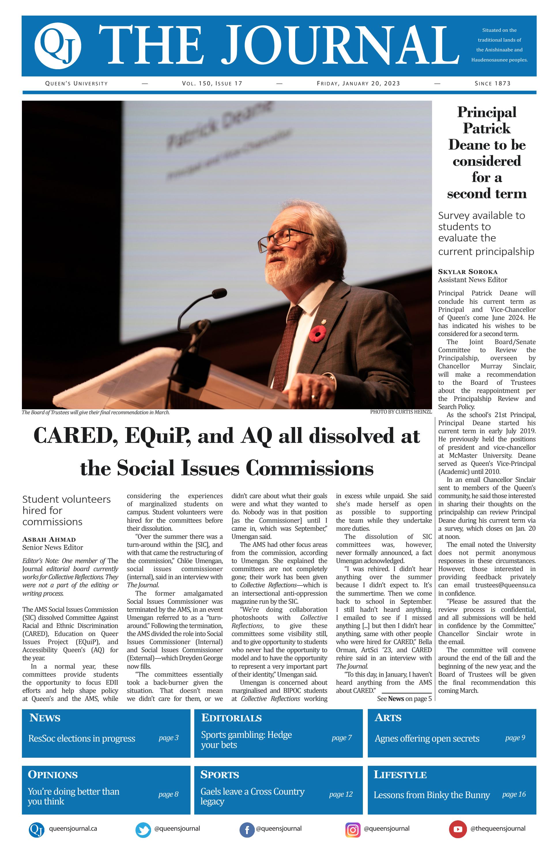 The Queen's Journal, Volume 150, Issue 17 by The Queen's Journal - Issuu