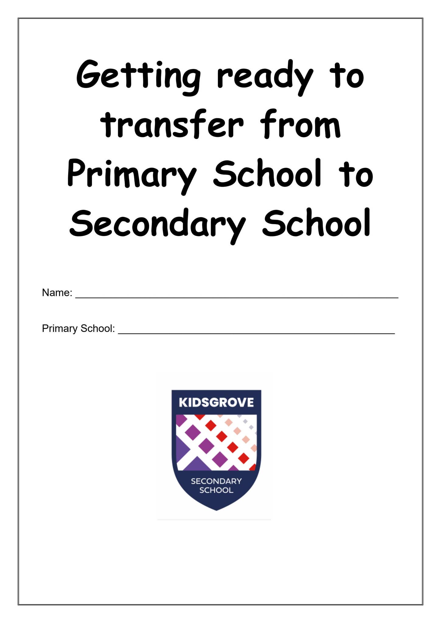 Pupil Transition Booklet by Schudio - Issuu