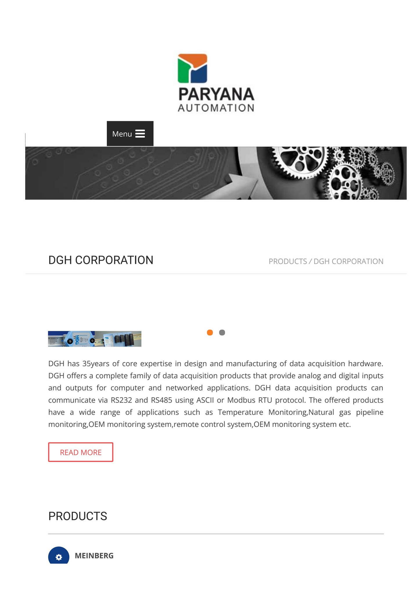 Best DGH CORPORATION applications in India - PARYANA AUTOMATION by ...
