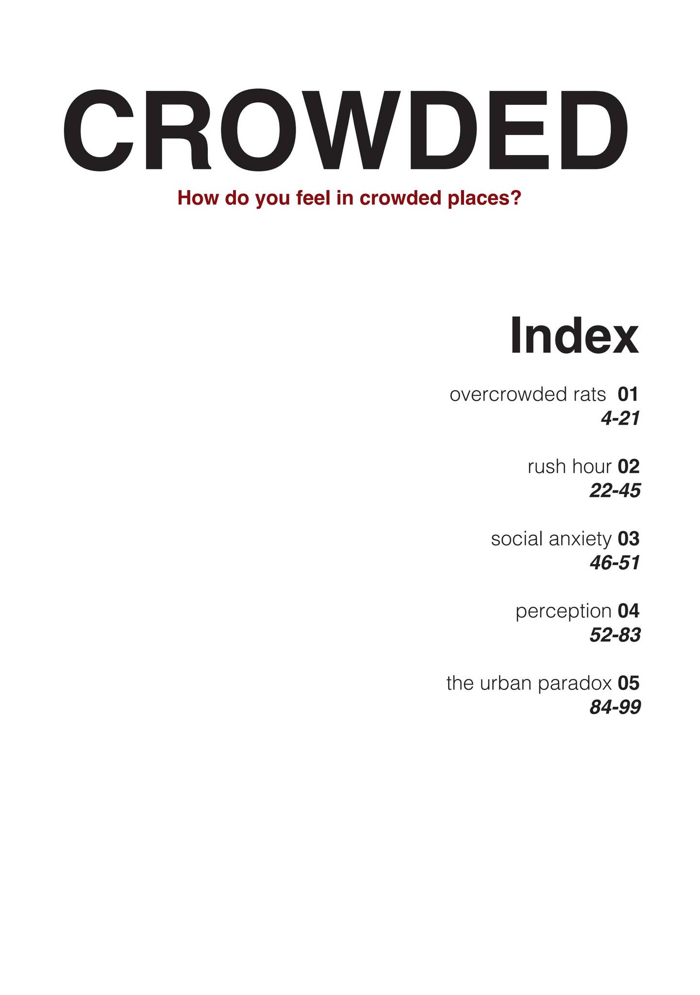 CROWDED -first part- by Alessiaunibz - Issuu