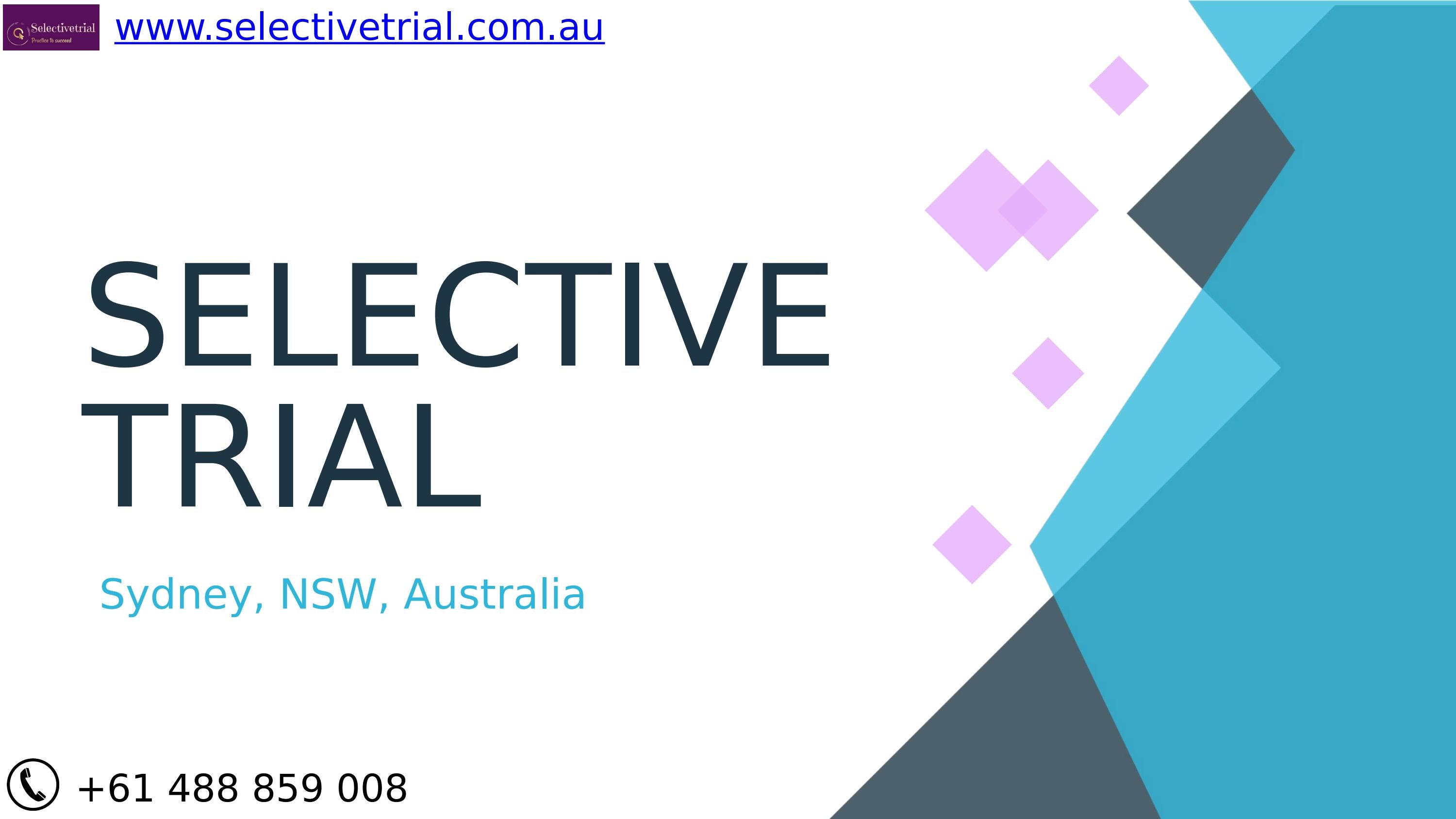 Selective trial -NAPLAN PRACTICE TEST 2023 by Selective Trial - Issuu