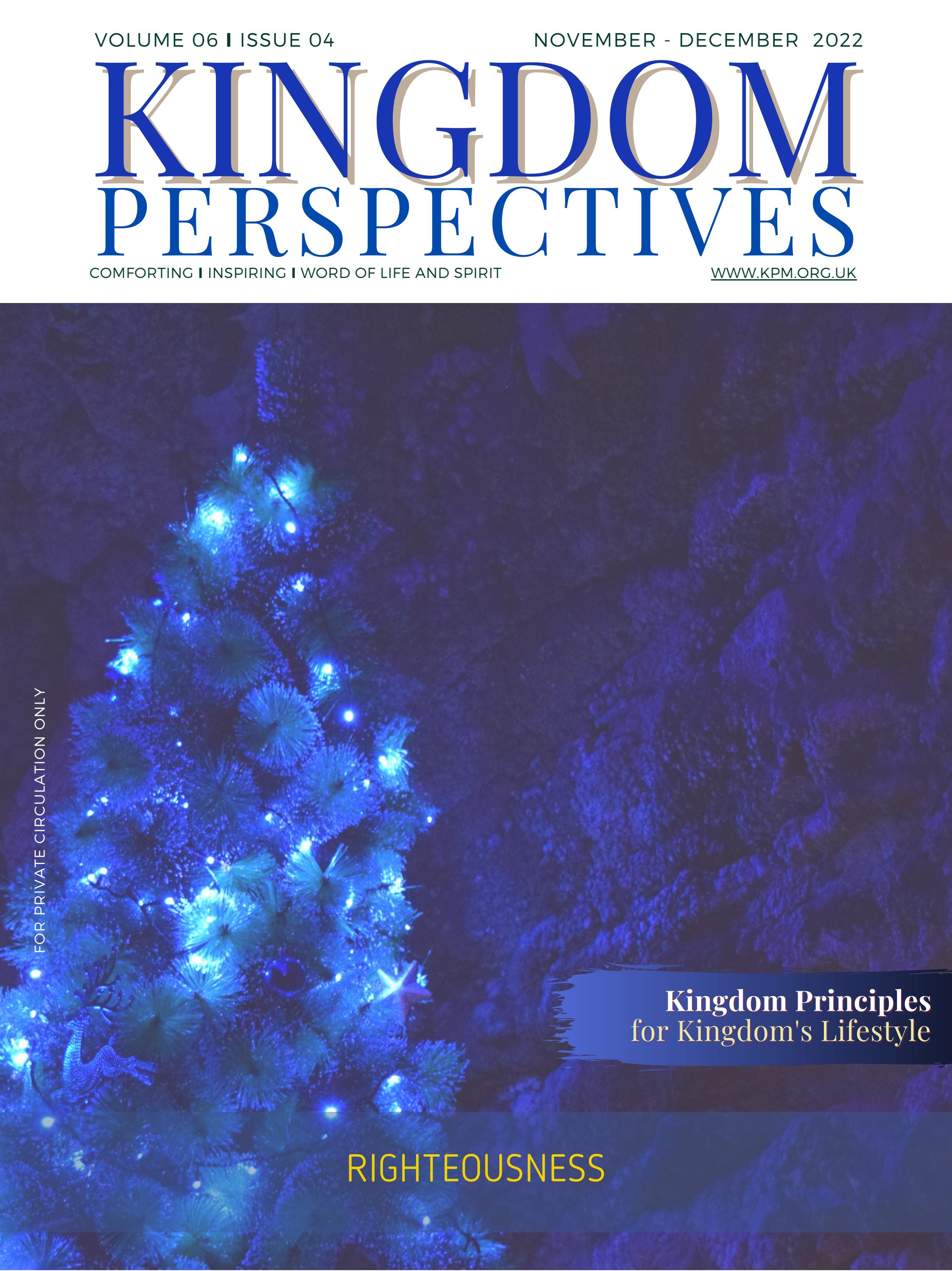 Kingdom Perspectives Nov-Dec 2022 by kingdom Perspectives - Issuu