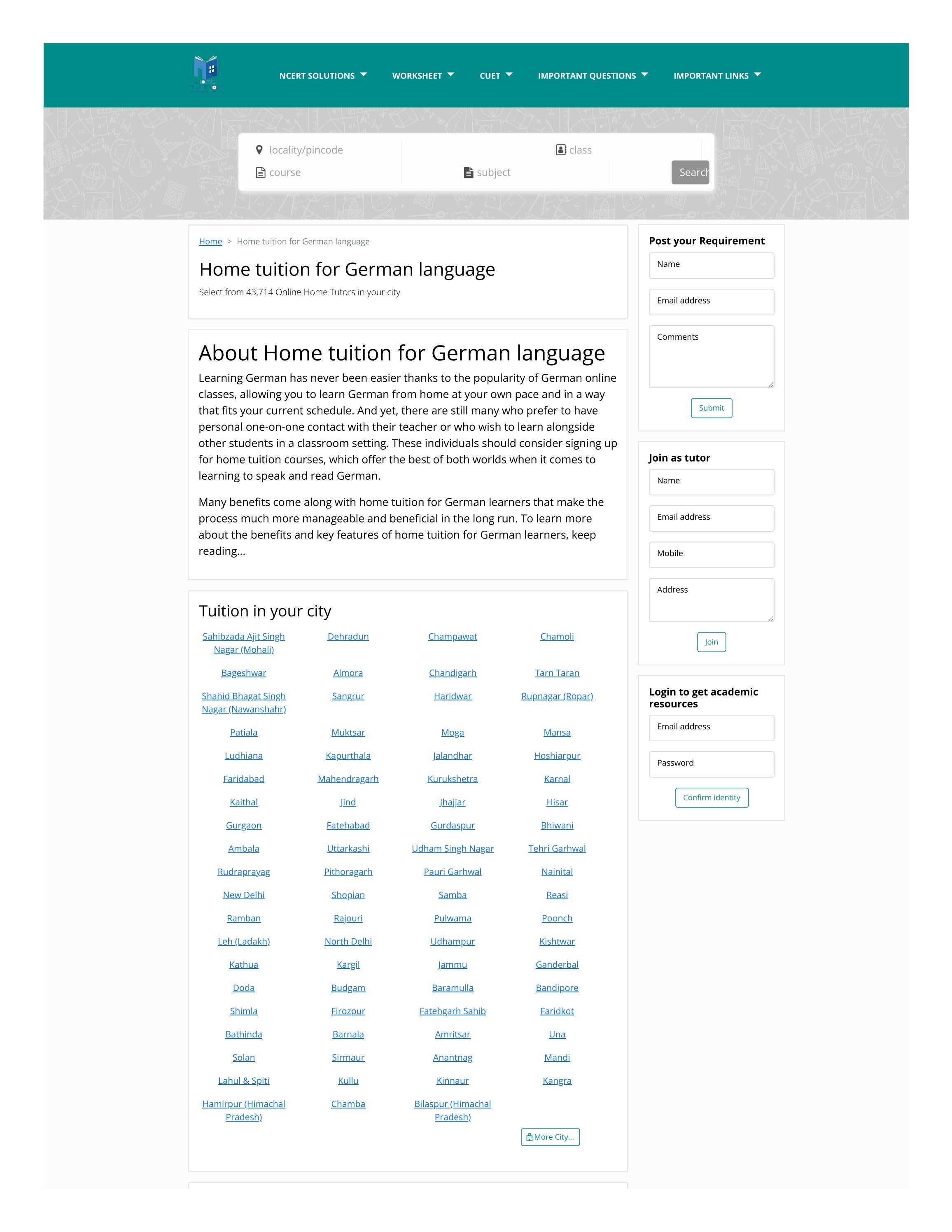 Online German Classes | Home-Tuition by Shyla Singh - Issuu