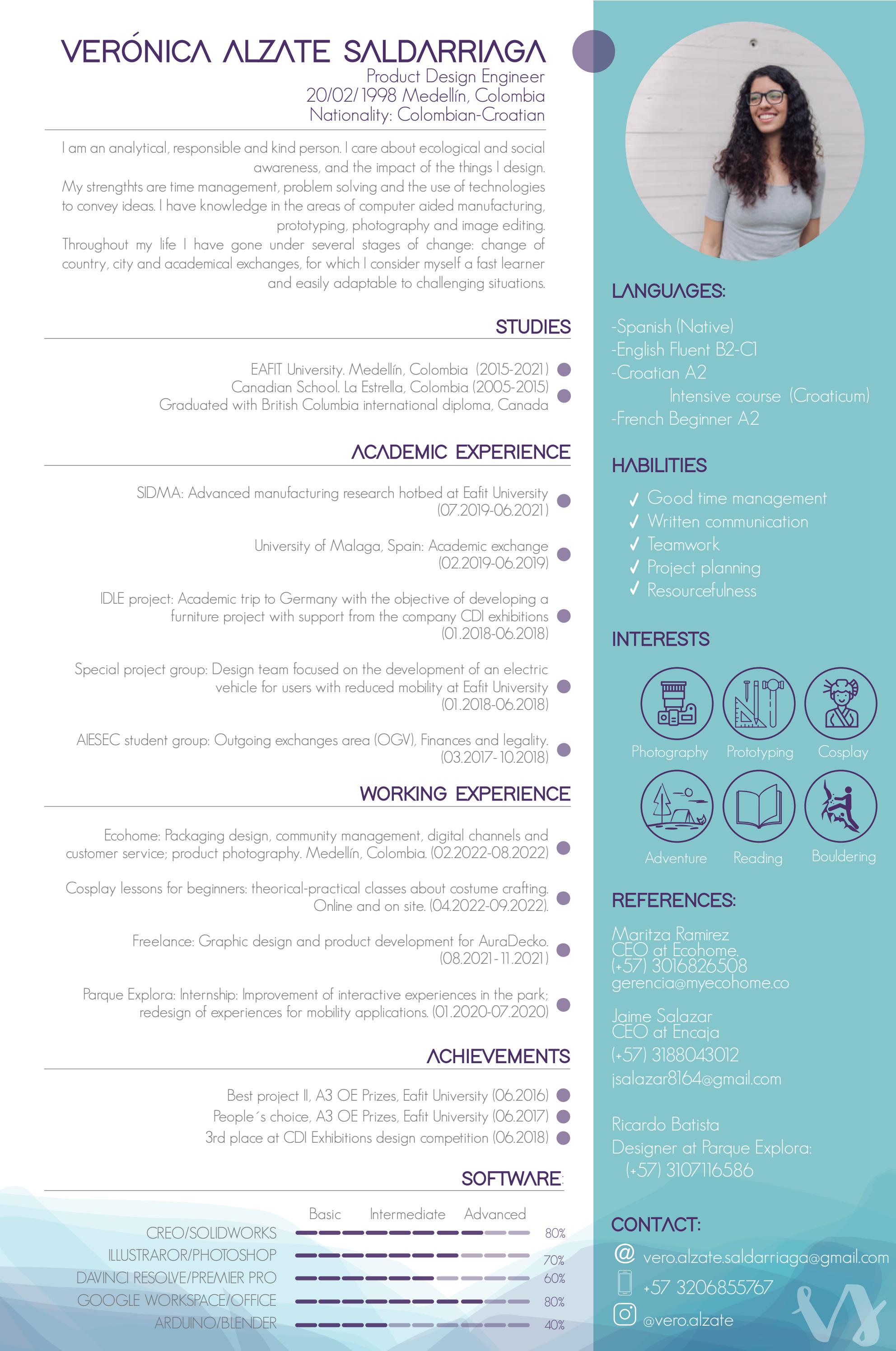 Veronica Alzate CV-English by Veronica Alzate - Issuu