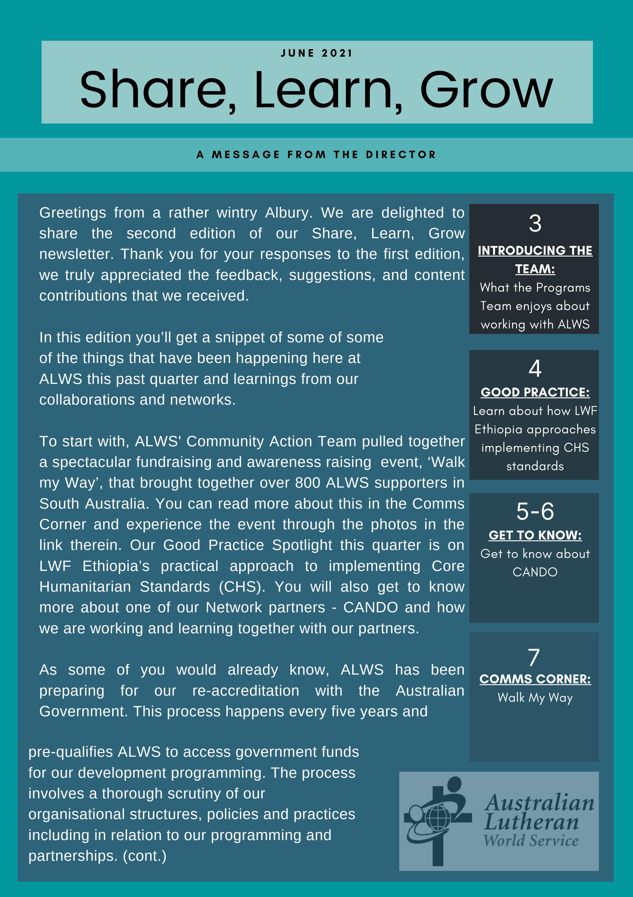 Share Learn Grow June 2021 by australianlutheranworldservice - Issuu