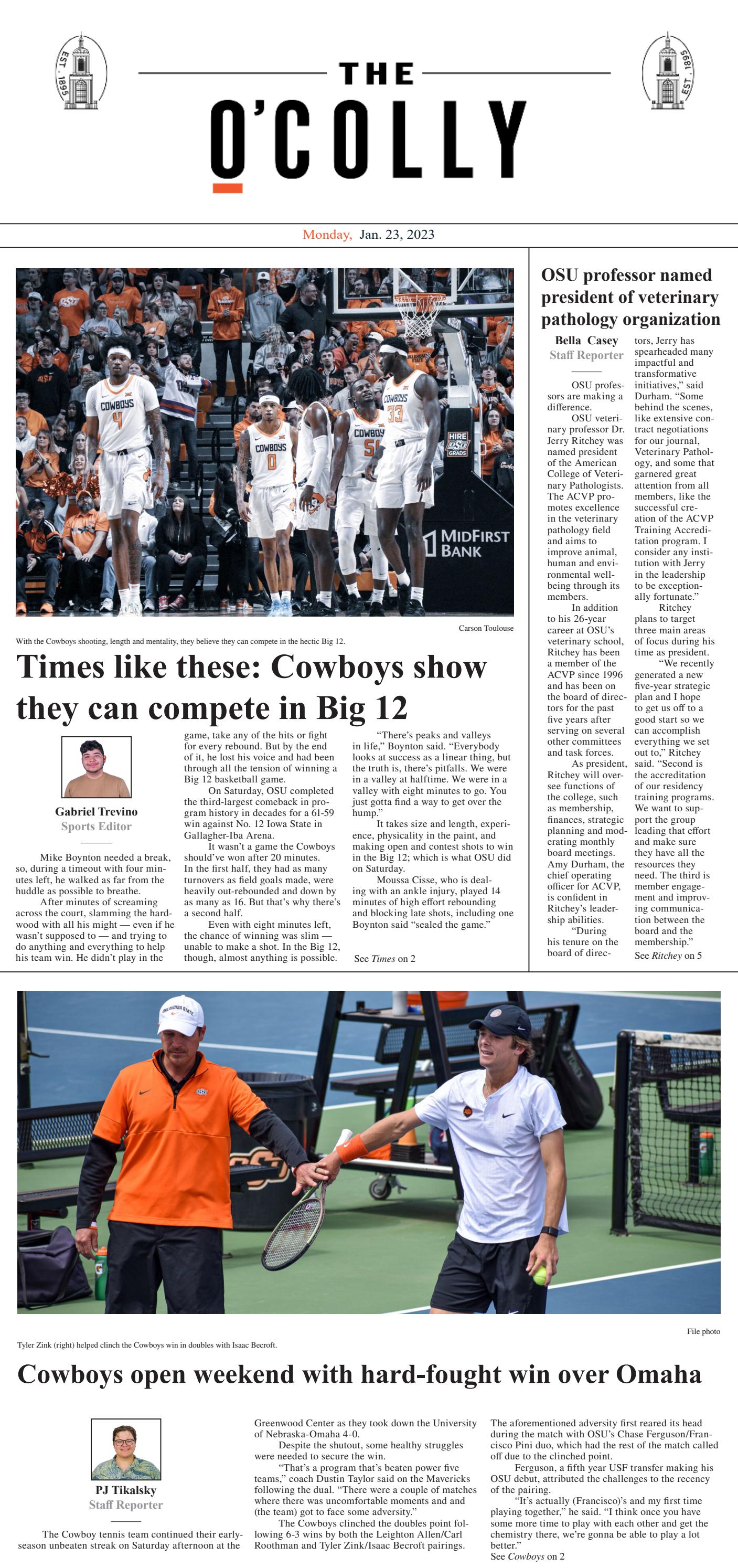 Monday, Jan. 23, 2023 by The O'Colly - Issuu