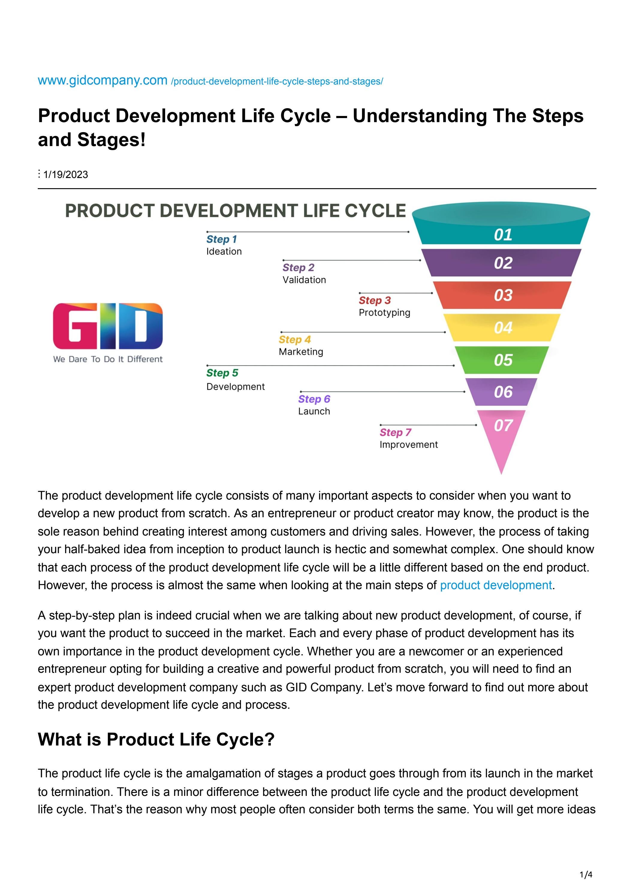 Product Development Life Cycle – Understanding The Steps and Stages! by ...