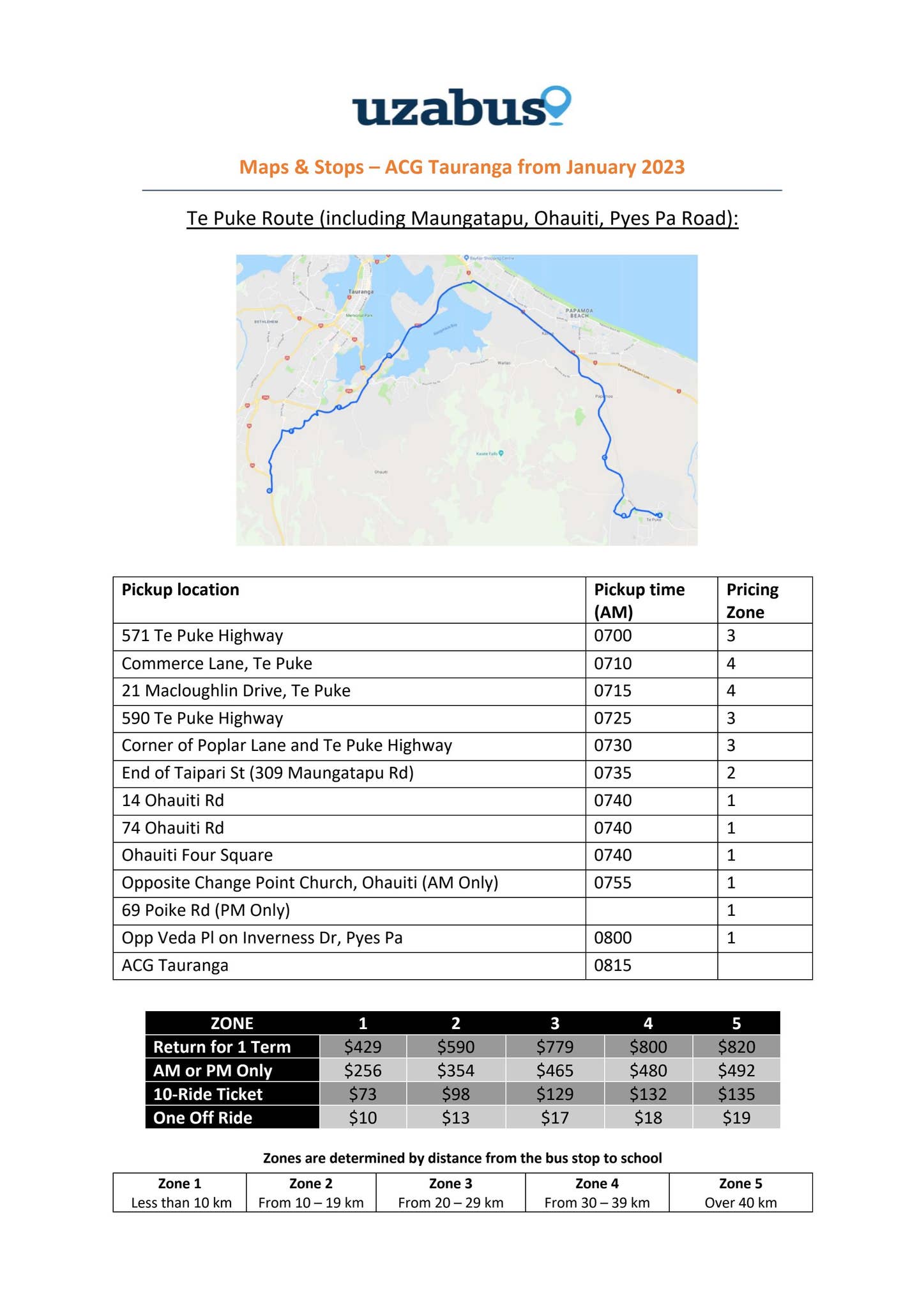 Te Puke Bus Route by Inspired-Education-Group - Issuu