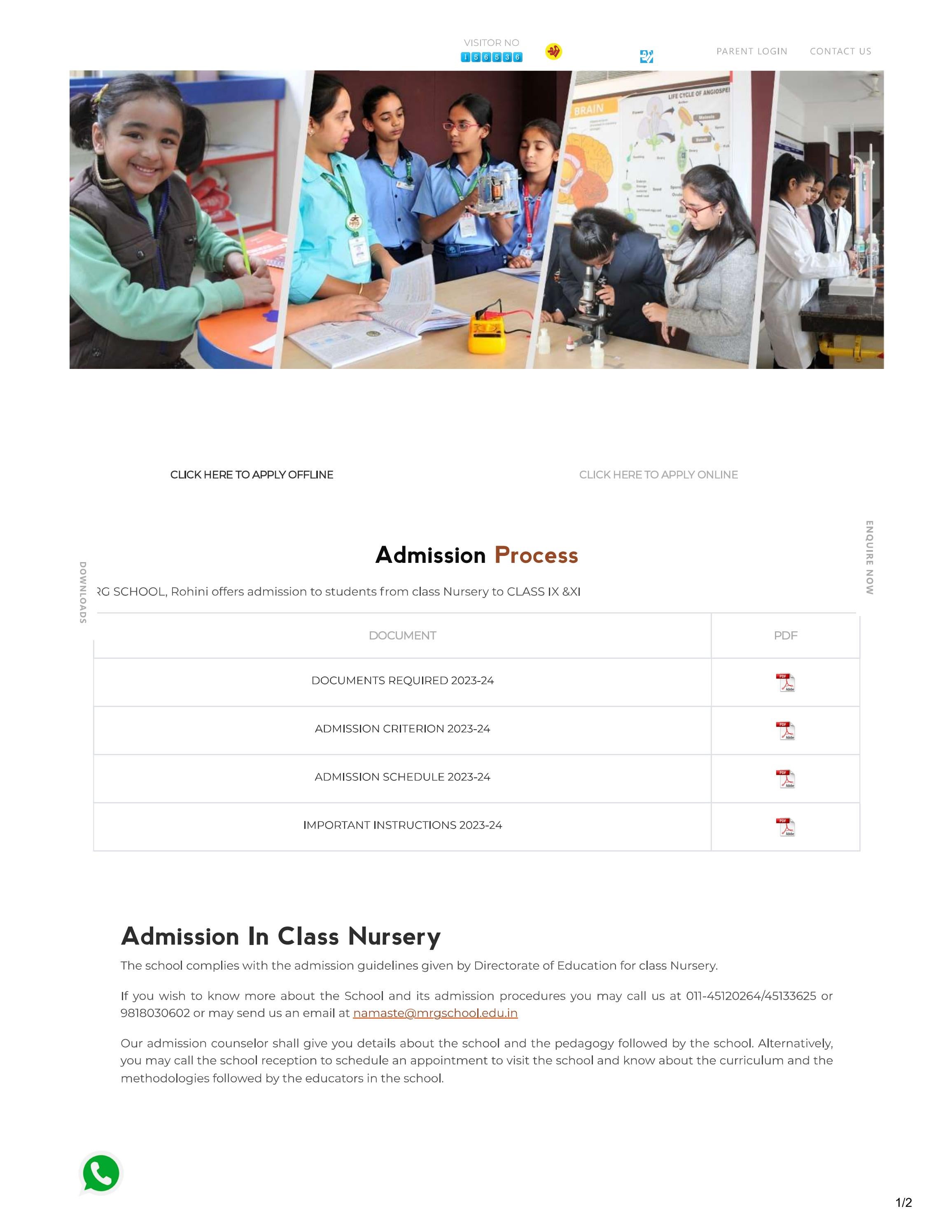 Nursery Primary School and Cbse Class 11 Admission in Delhi, Rohini by ...