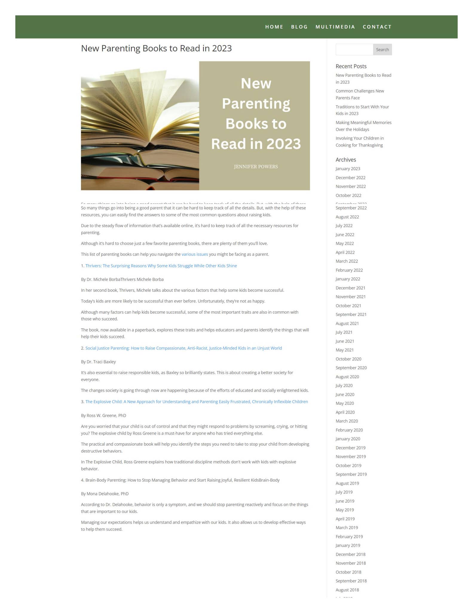 Jennifer Powers | New Parenting Books to Read in 2023 by Jennifer ...