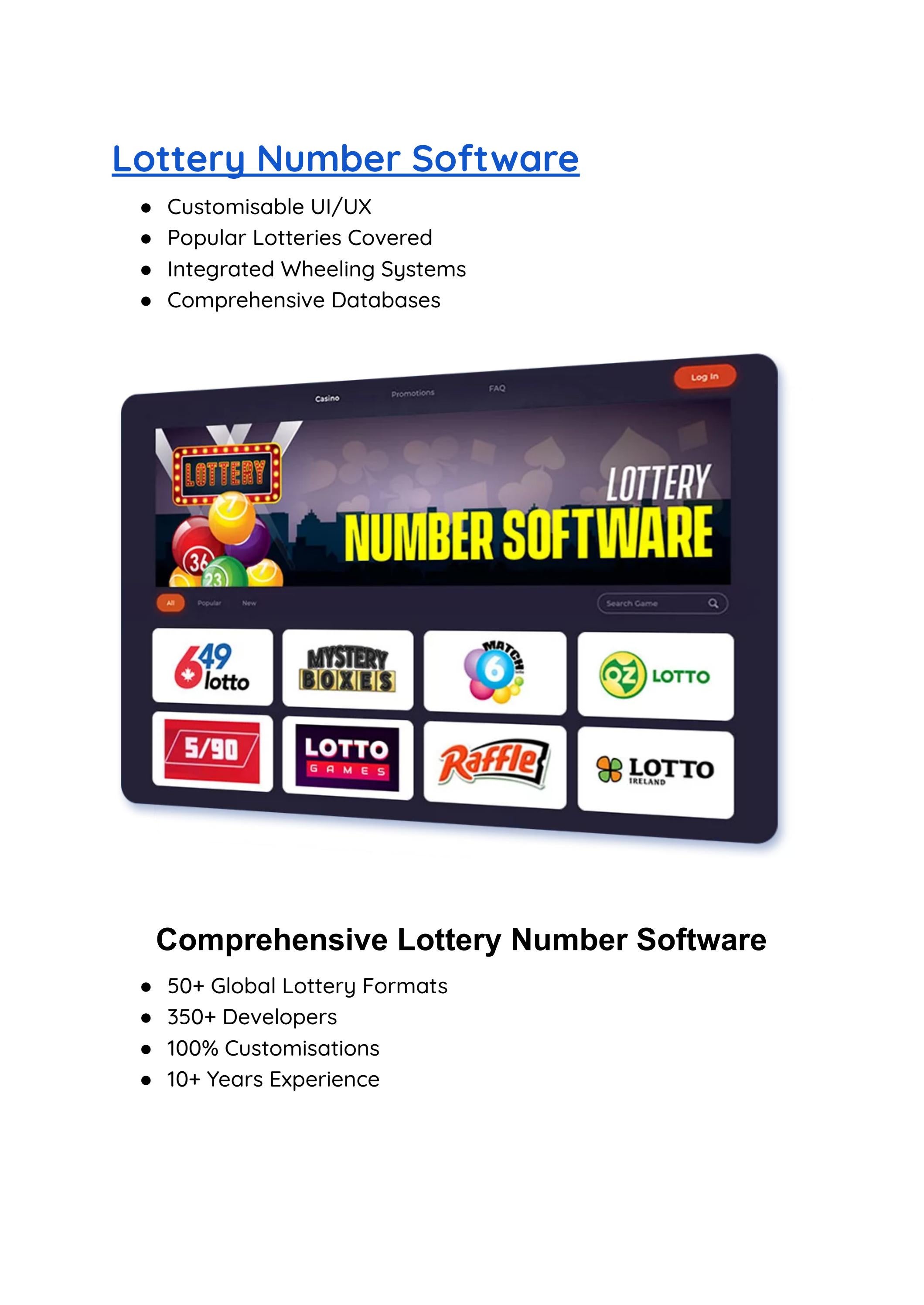 Lottery Number Software by Josephemma - Issuu