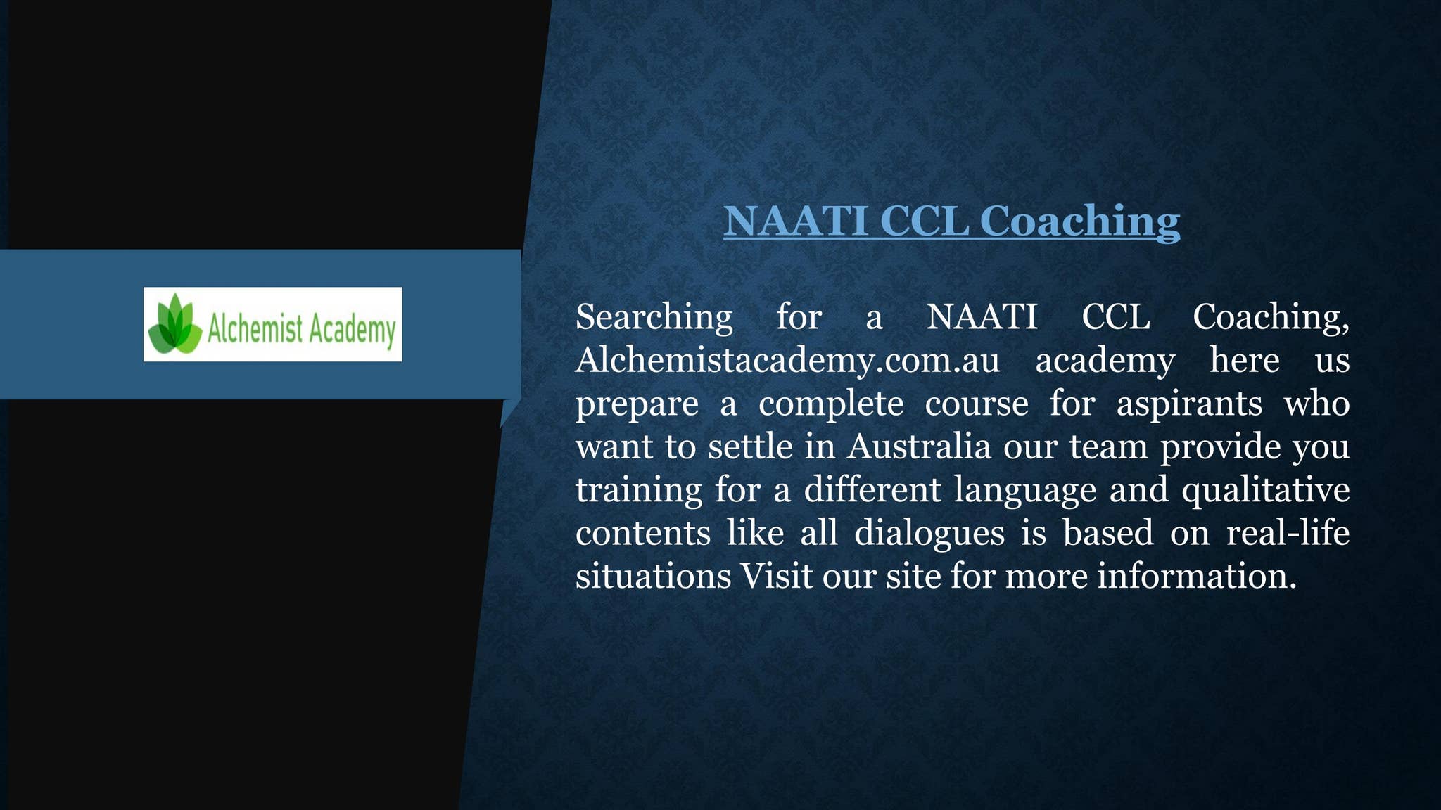 NAATI CCL Coaching | Alchemistacademy.com.au by Alchemist Academy - Issuu