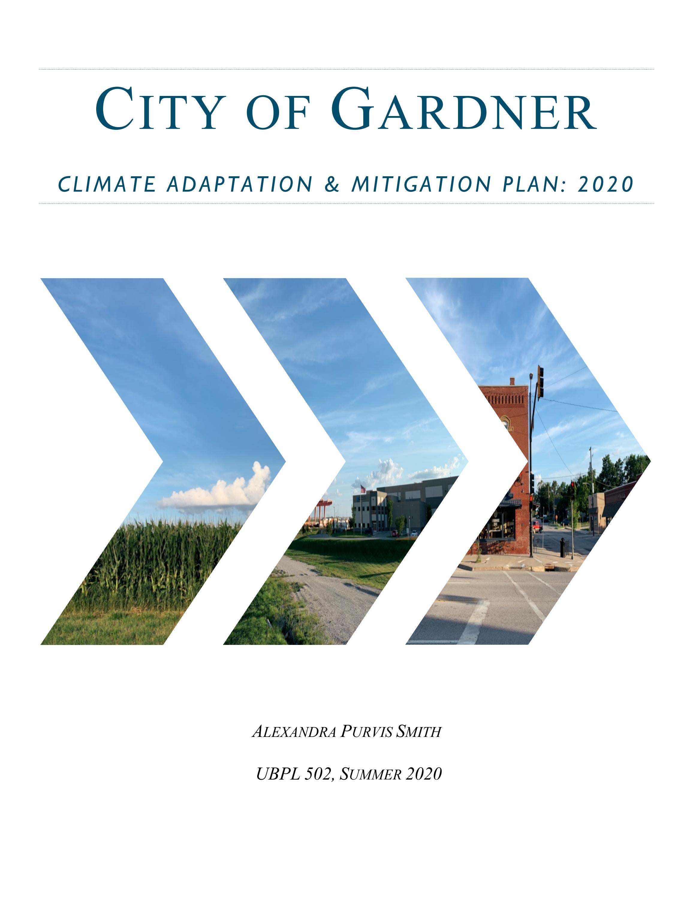 Gardner KS Climate Plan (UBPL 502, Summer 2020) by Alexandra Purvis ...