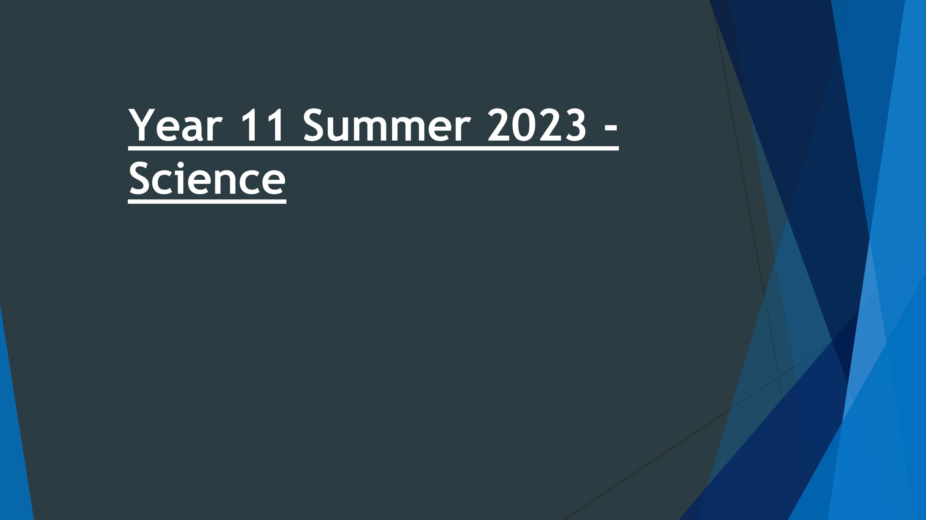 Y11 Information Evening - Science by The Crypt School - Issuu