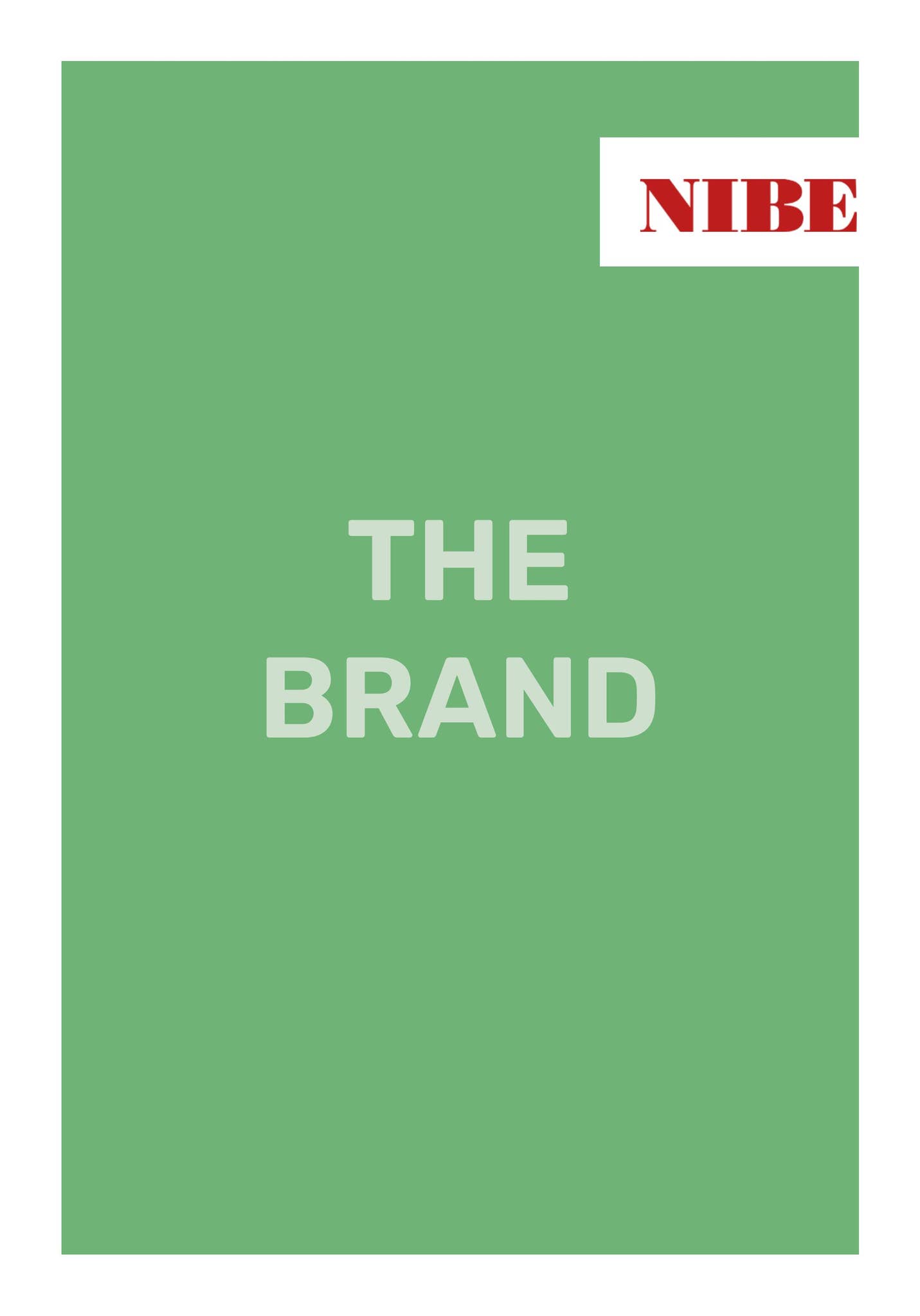 The NIBE Brand by NIBE Group - Issuu