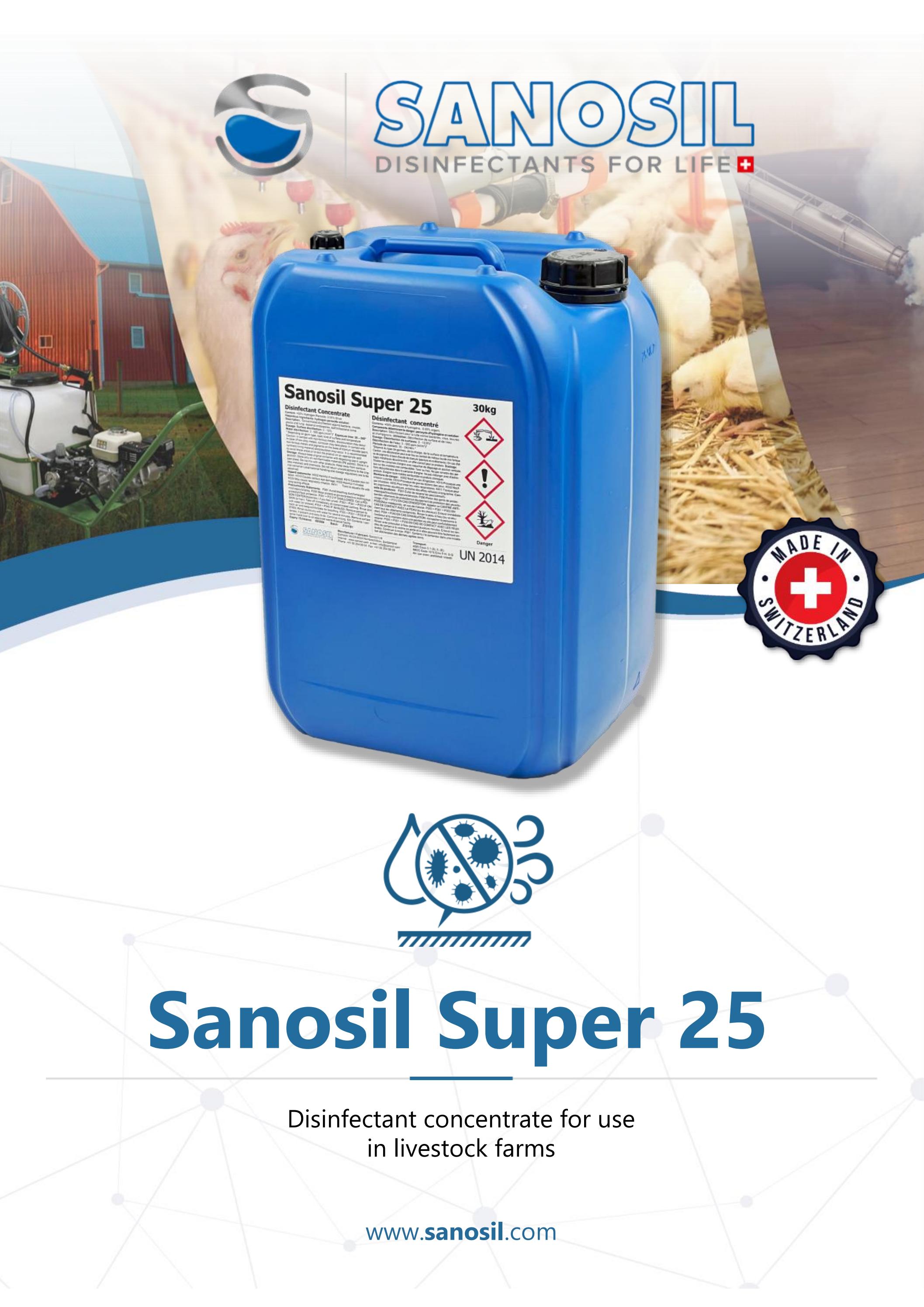 Sanosil Super 25 Disinfectant for Animal Farms - EN by Sanosil - Issuu