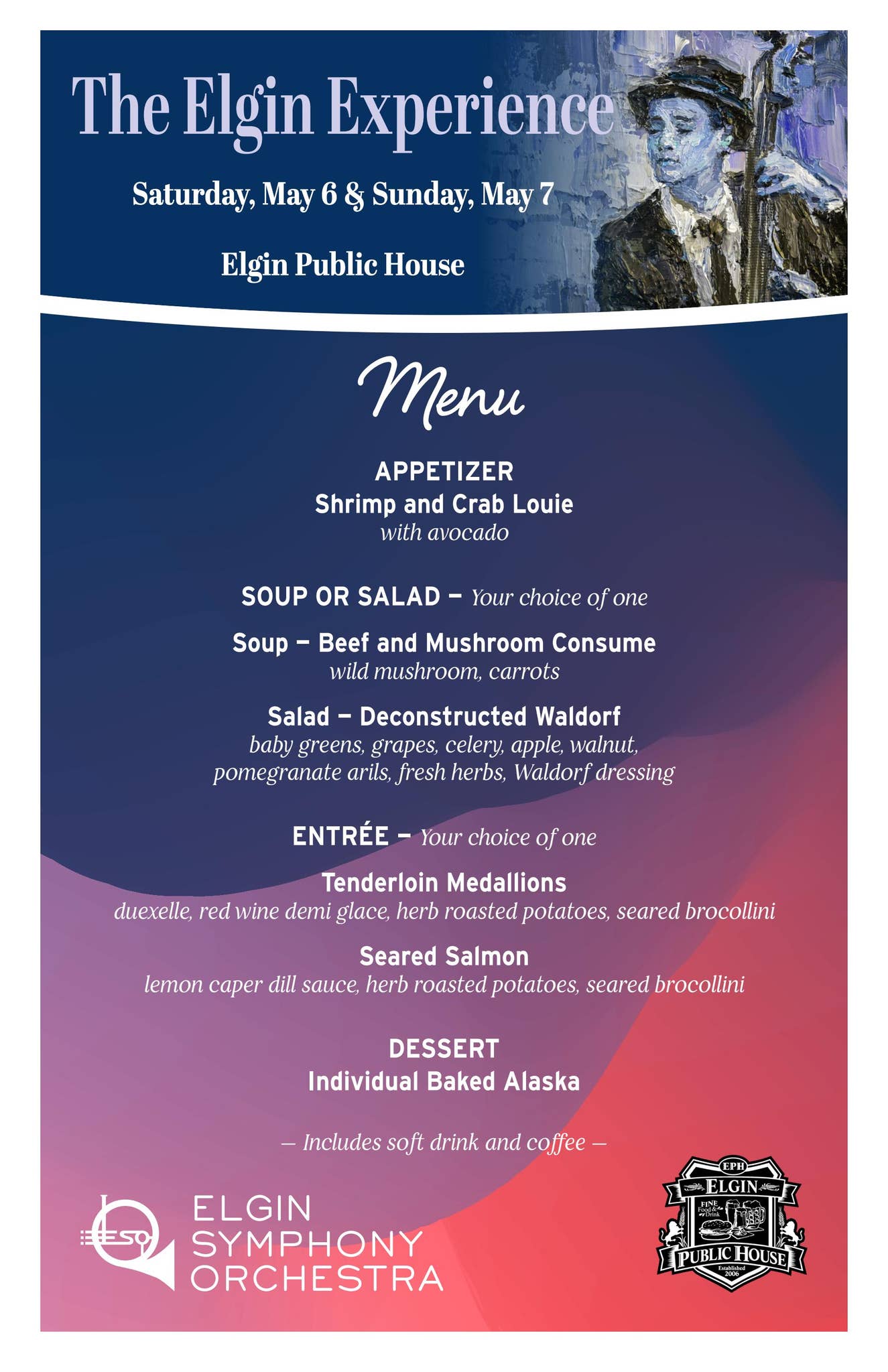 The Elgin Experience May 6 & 7 Menu - Elgin Public House by ...