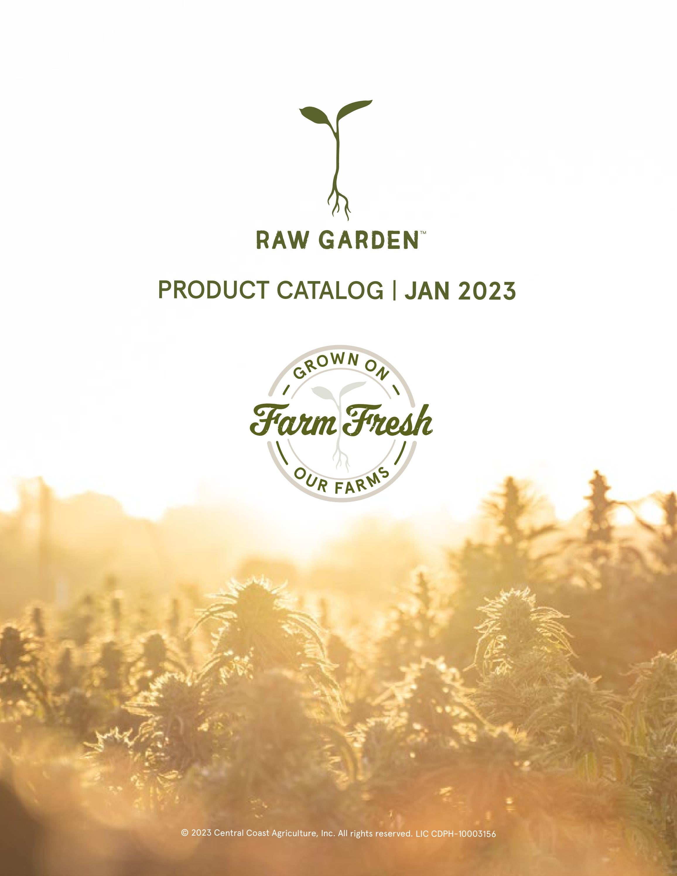 Raw Garden Weekly Catalog 1.25.23 by rawgarden - Issuu