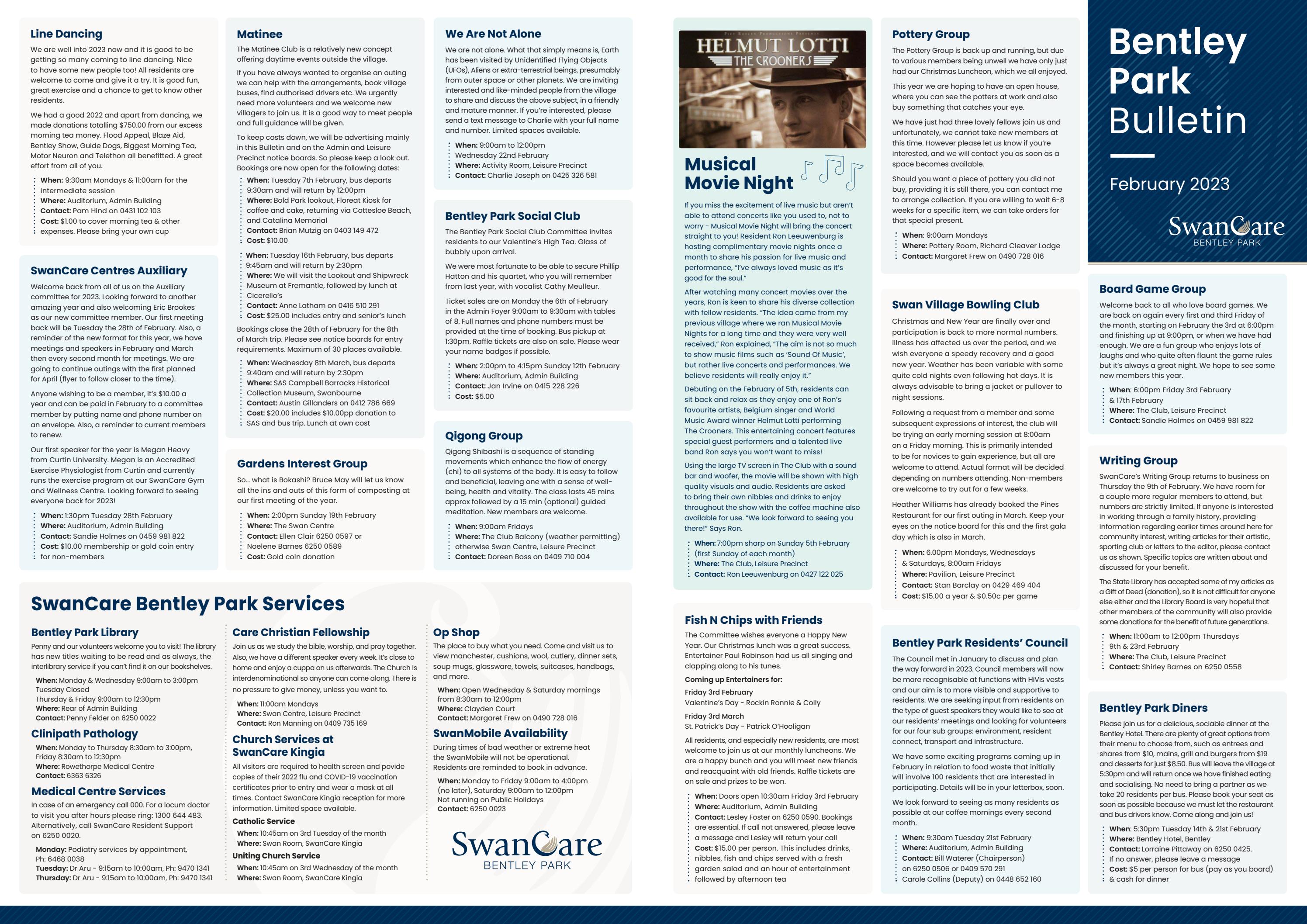 Bentley Park Bulletin February 2023 by SwanCare - Issuu