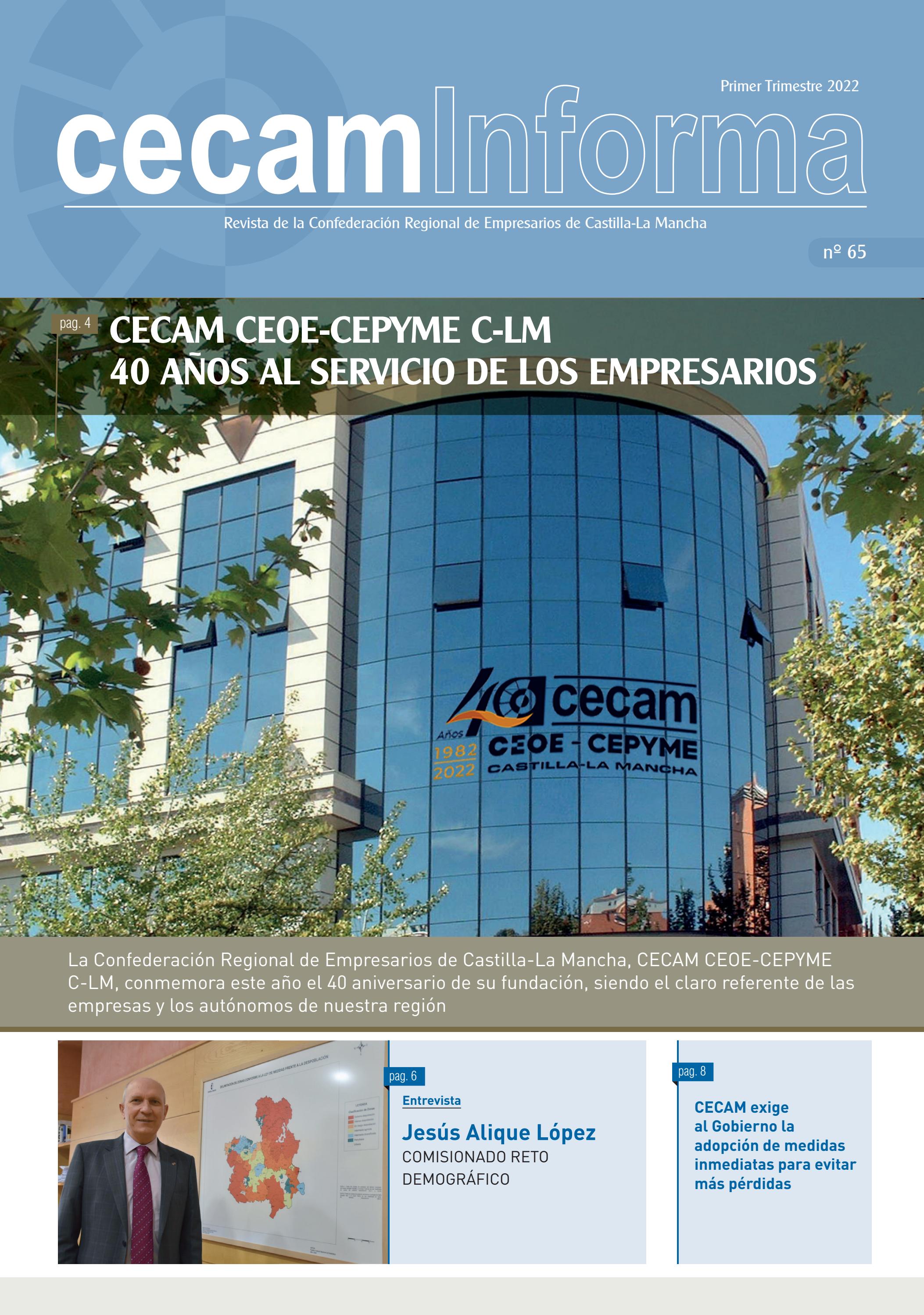 CECAM 65 - PRIMER TRIMESTRE 2022 by CECAM - Confederación Regional de ...