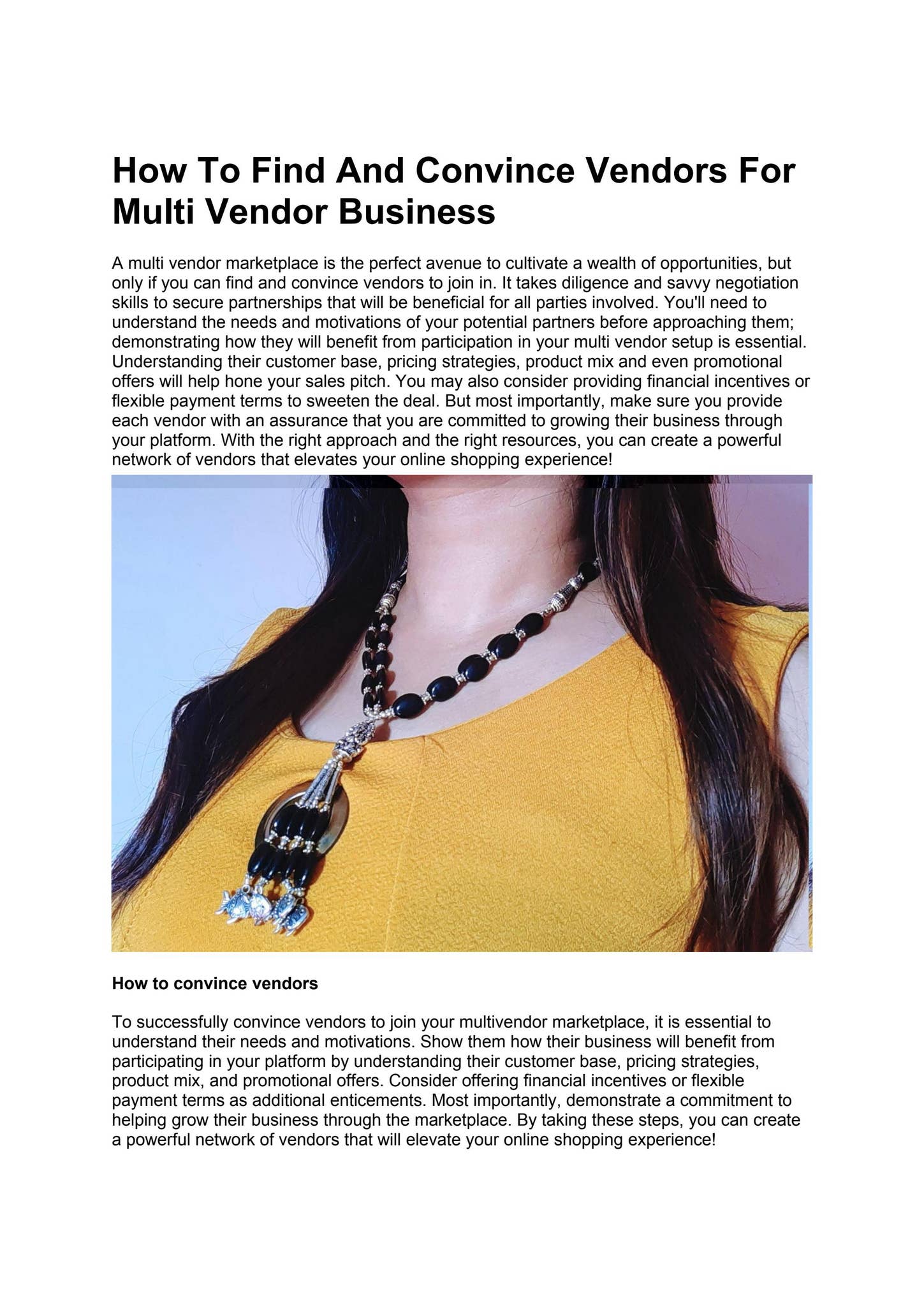 How To Find And Convince Vendors For Multi-Vendor Business by ...