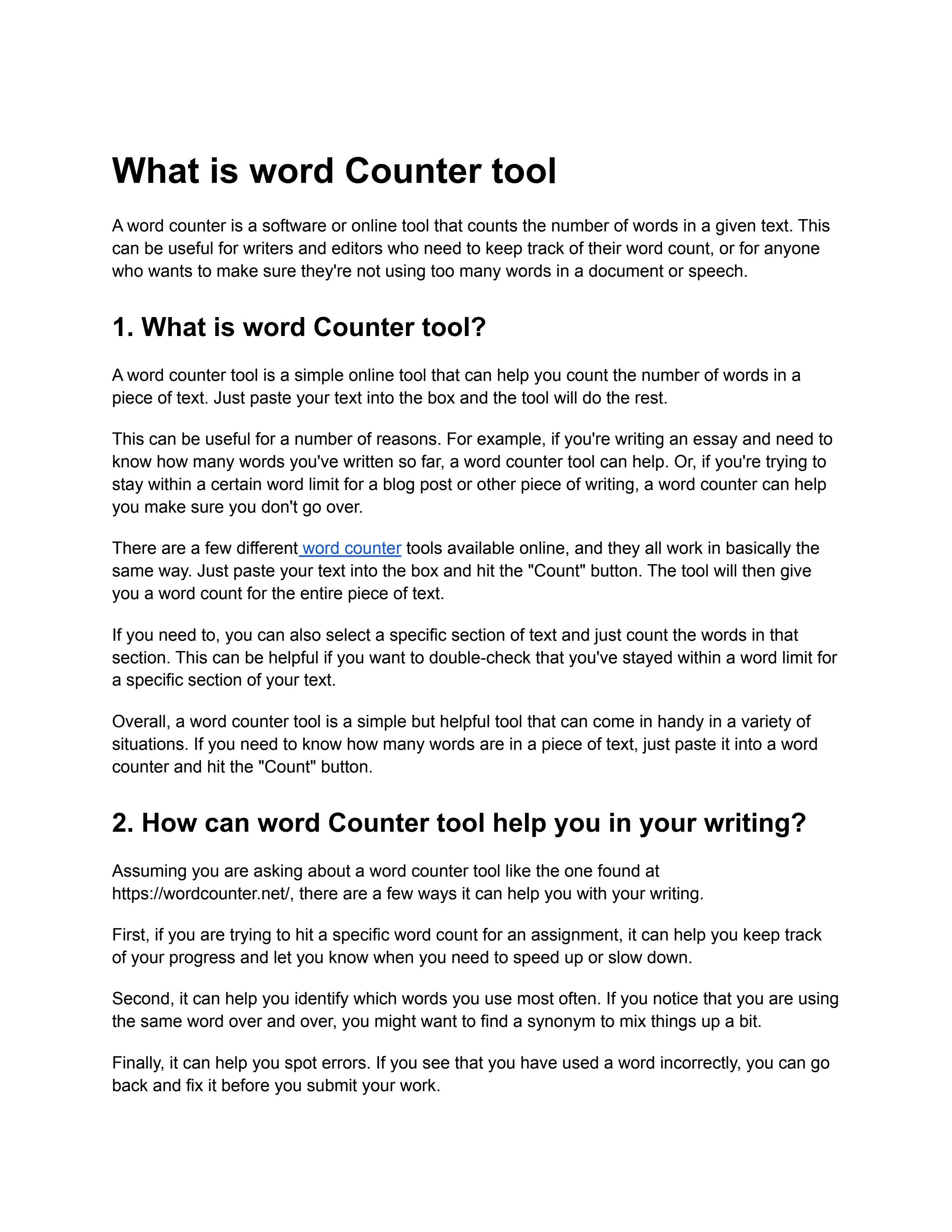 What Is Word Count Tools By Quadir Khan Issuu