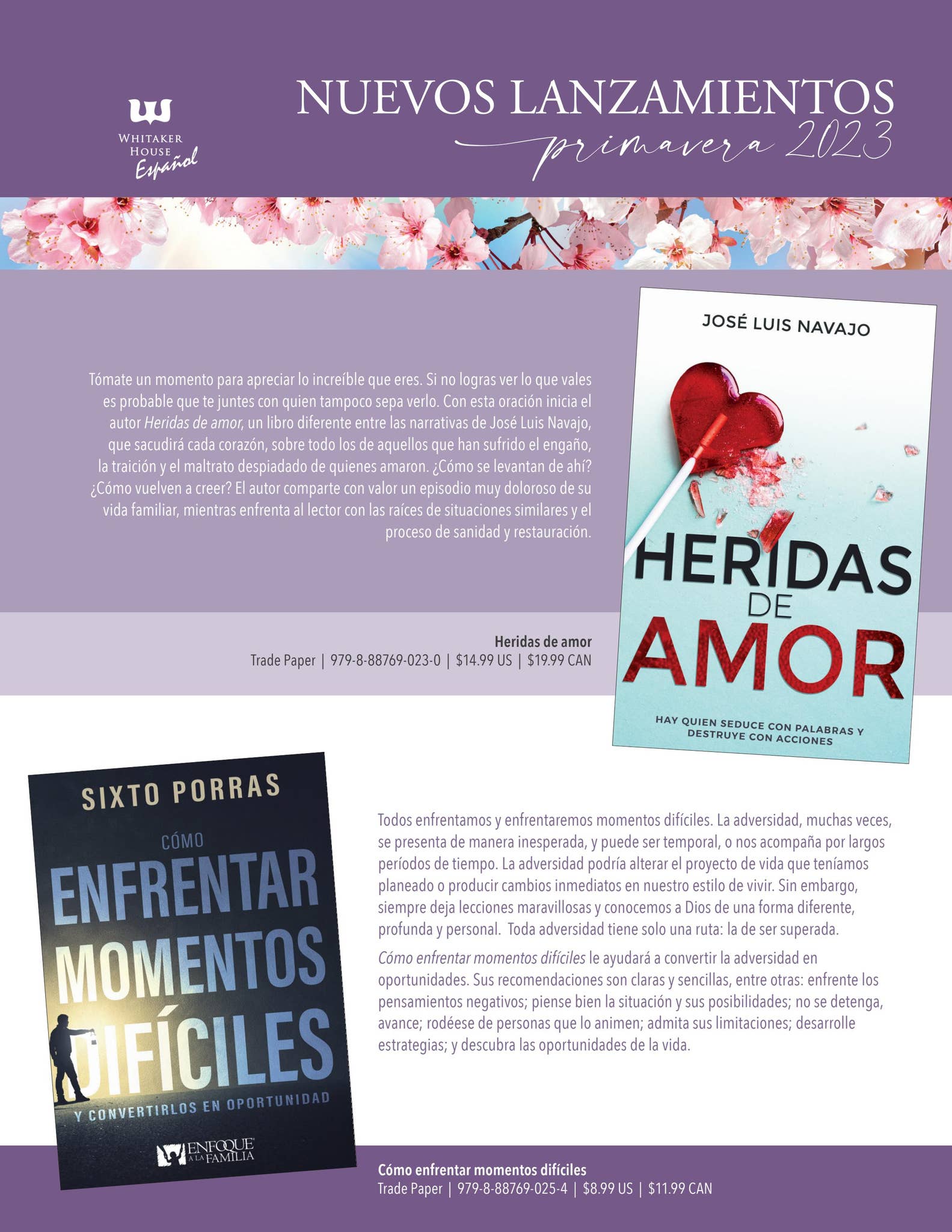Whitaker House Spanish New Releases Spring 2023 by jim-whitakerhouse ...