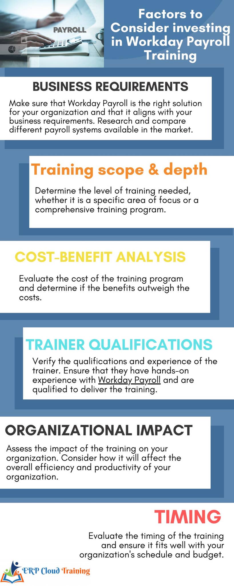 Factors to Consider investing in Workday Payroll Training by ERP Cloud ...