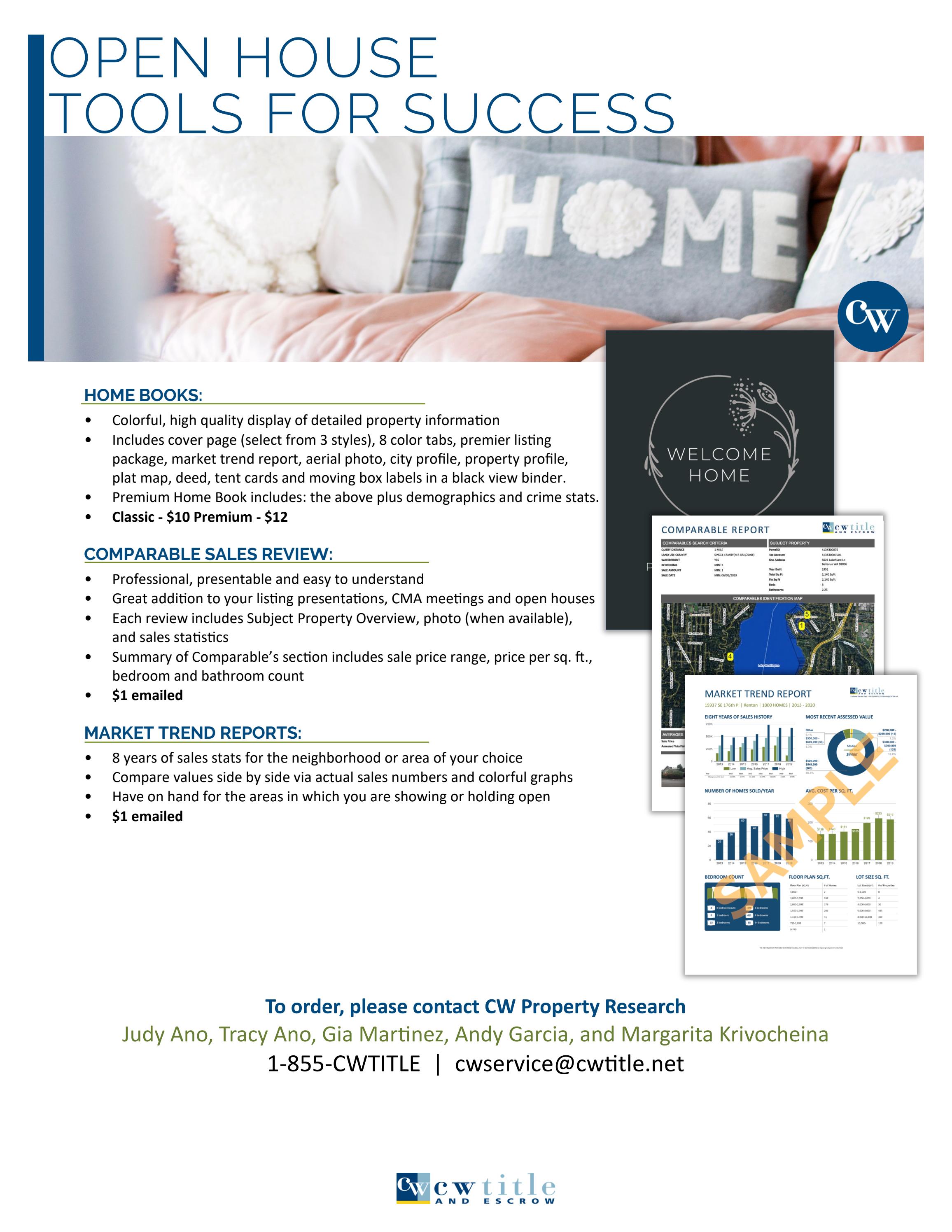 Open House Checklist by CW Title and Escrow - Issuu