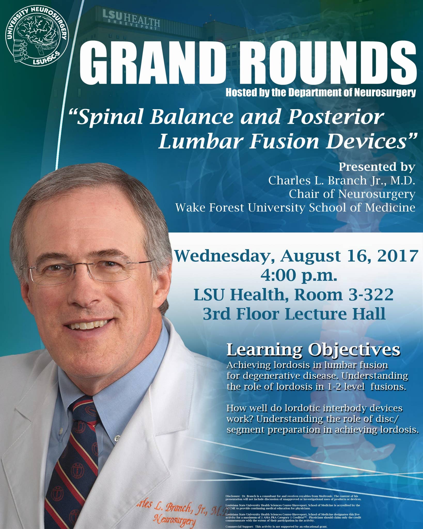 LSU Health | Grand Rounds Flyer (Branch) by Deann Driver - Issuu