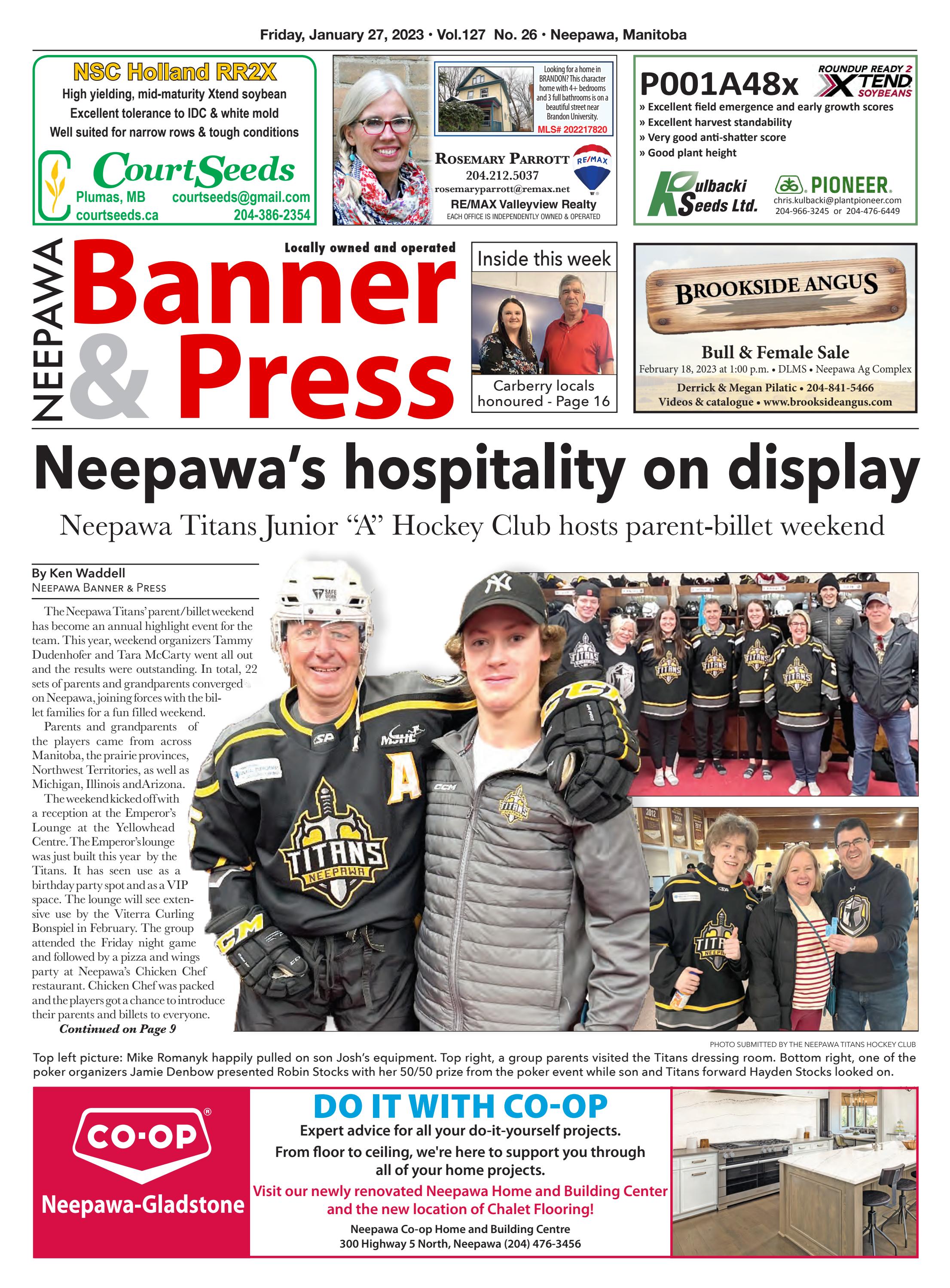 Friday, January 27, 2023 - Neepawa Banner & Press by Neepawa Banner ...