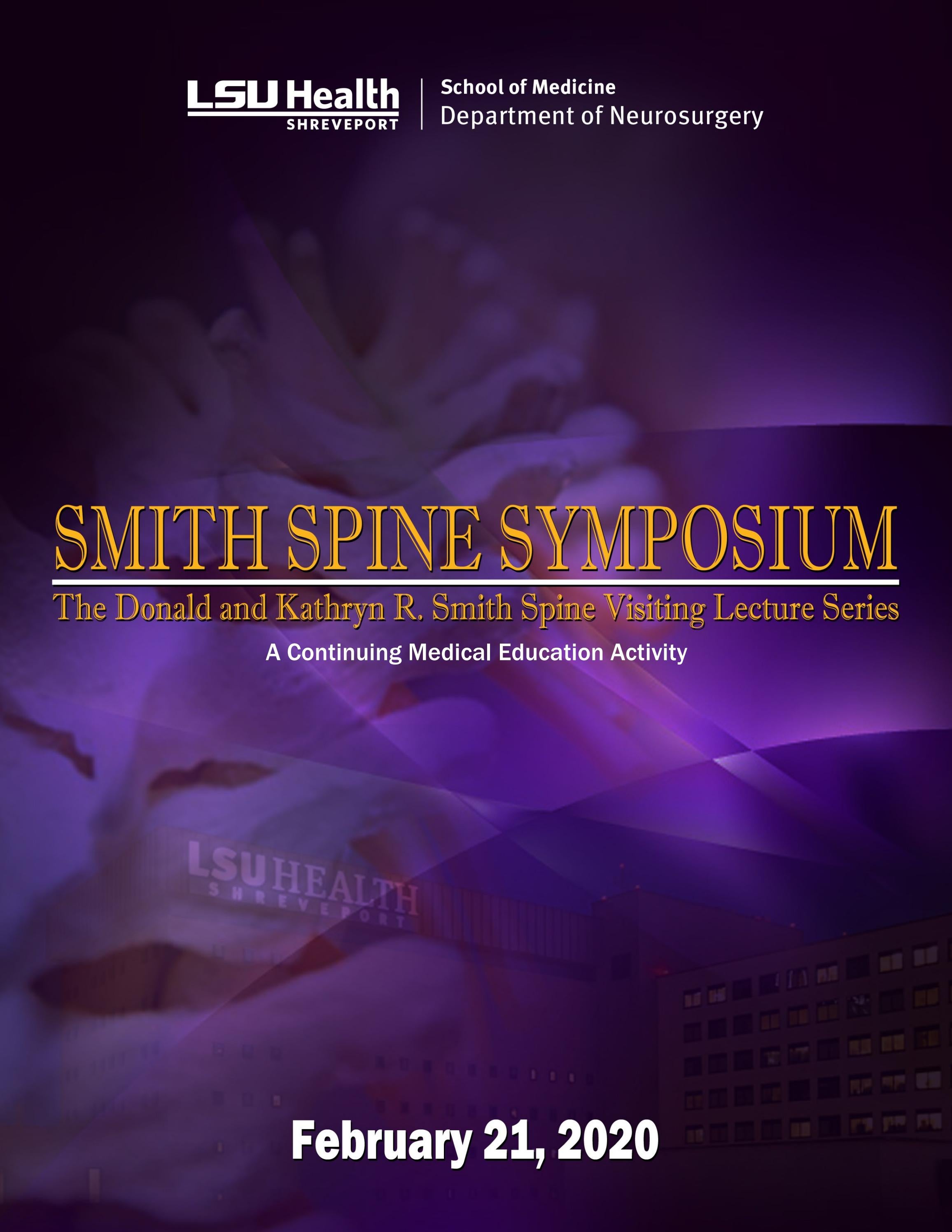 LSU Health Shreveport | Smith Spine Symposium Program (2020) by Deann ...