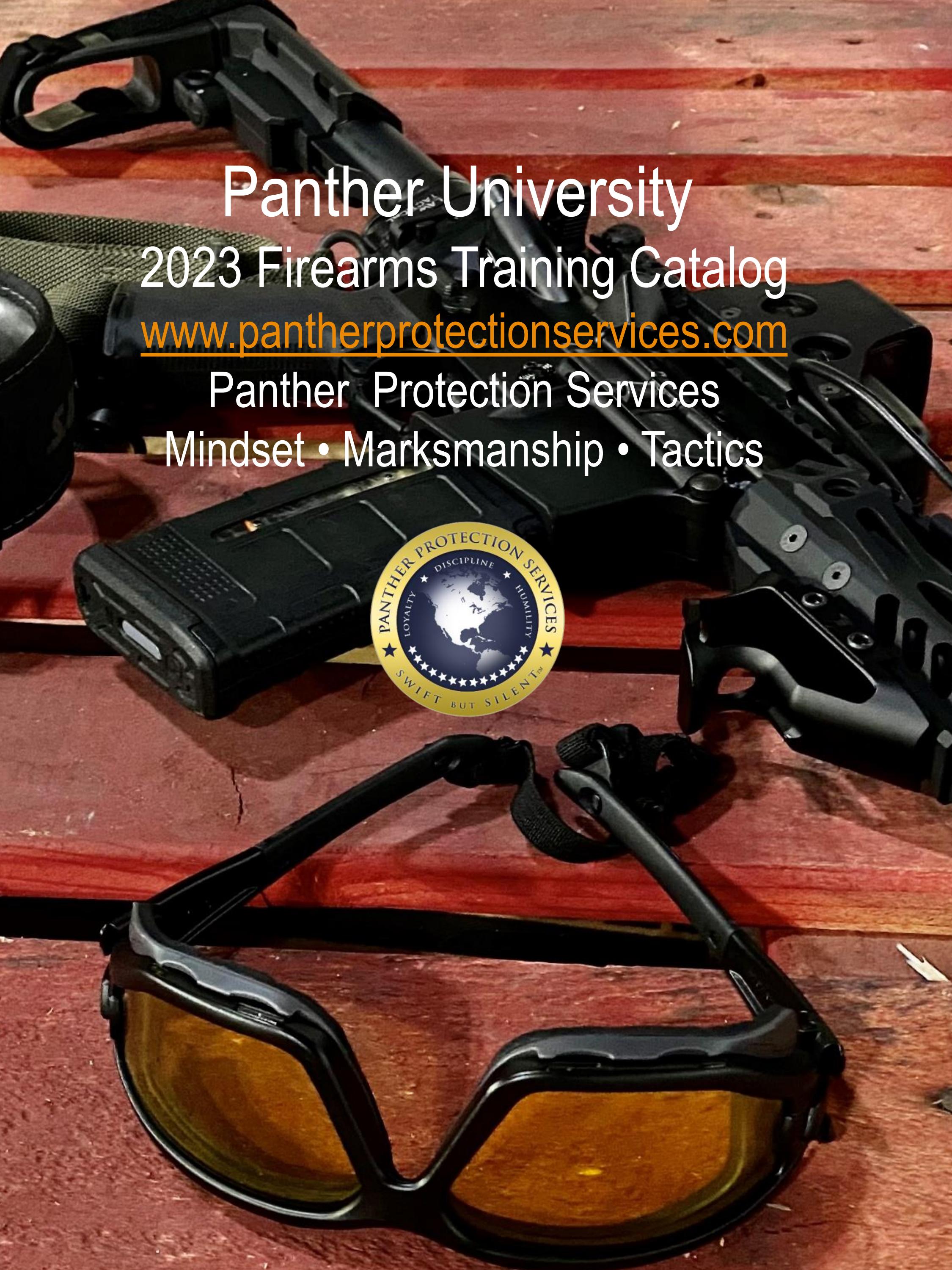 Panther University 2023 Firearms Training Catalog by Panther Protection ...