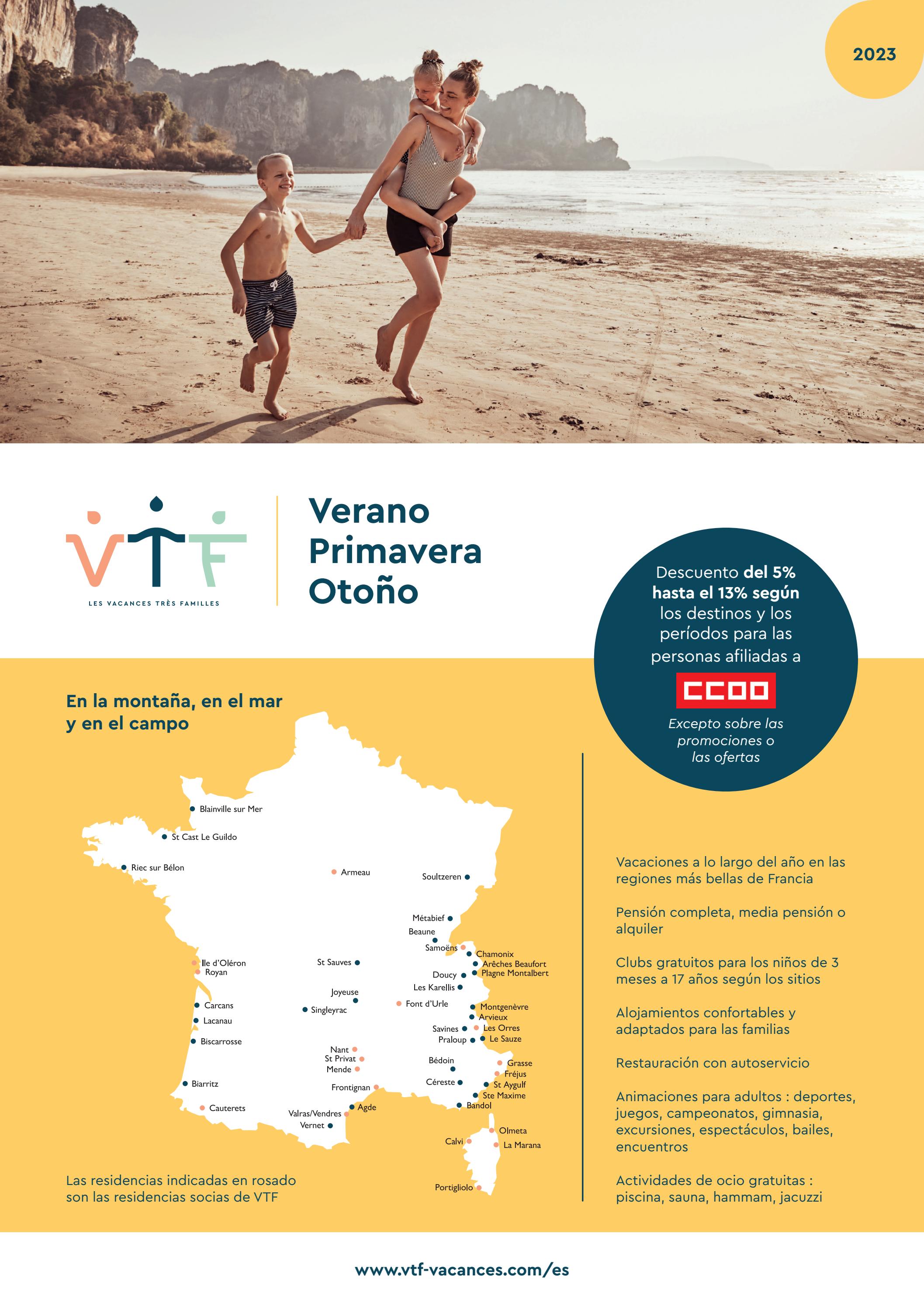 Folleto VTF | Primavera, Verano, Otoño 2023 by VTF Vacances - Issuu