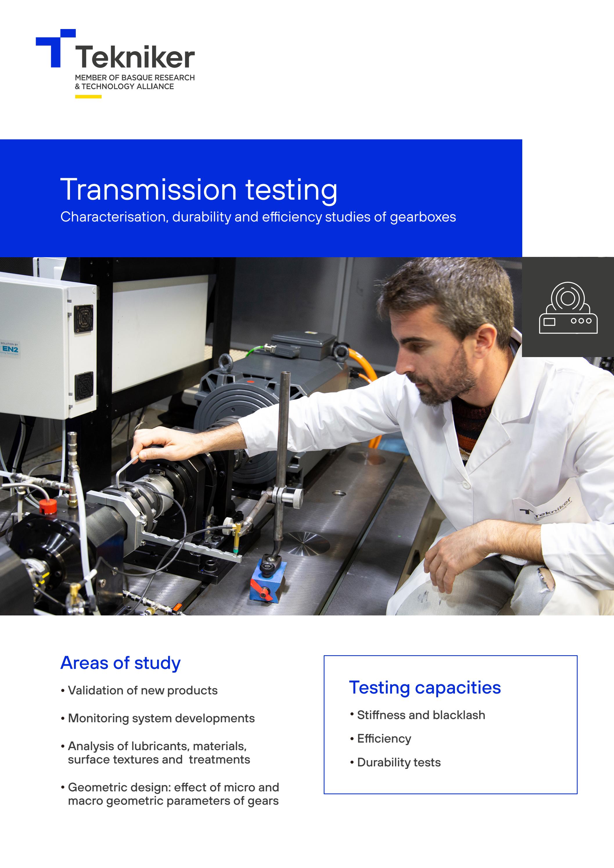 Transmission testing by Tekniker - Issuu
