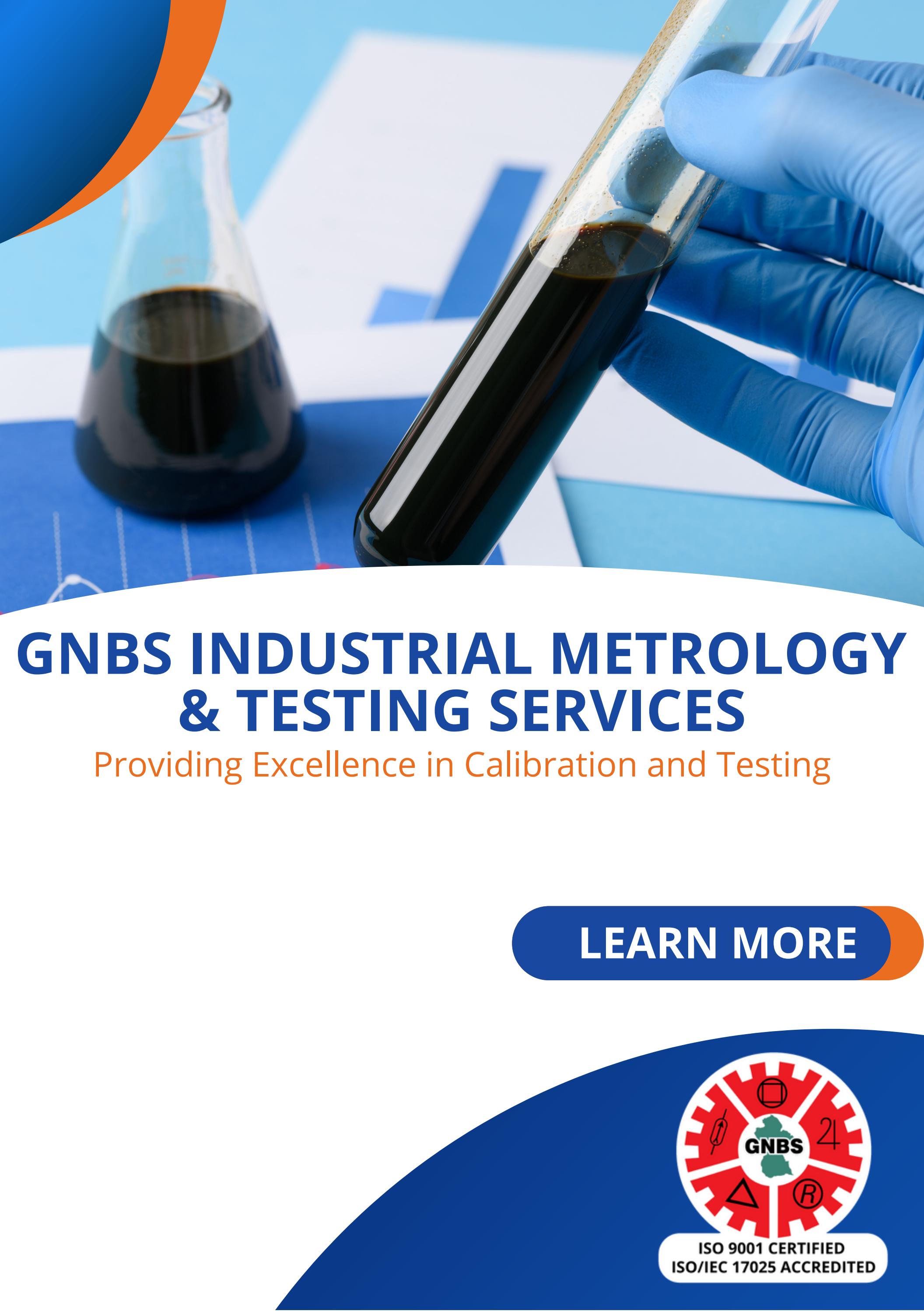 GNBS Testing Service Catalog by Guyana National Bureau of Standards - Issuu