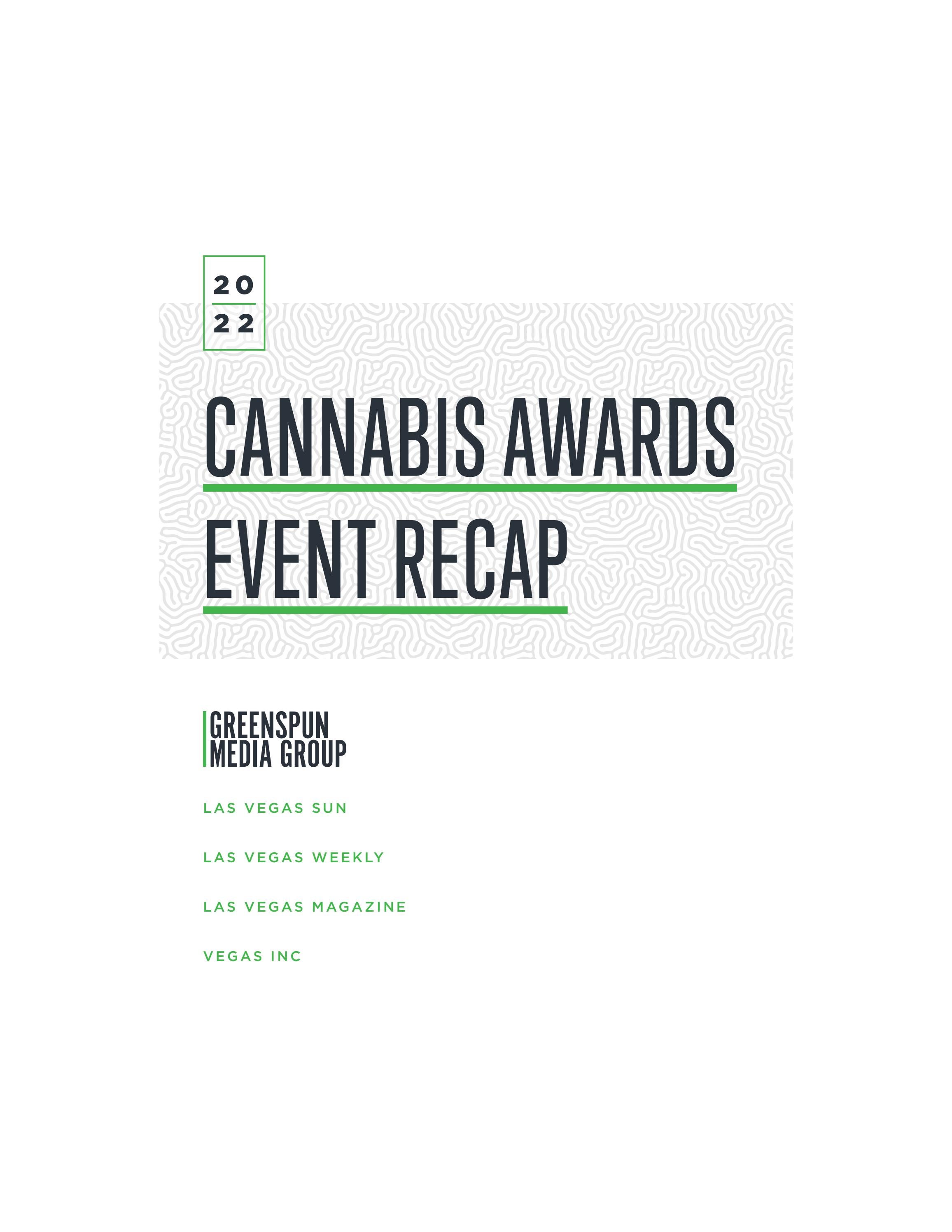 Event Recap - 2022-11-10 - Las Vegas Weekly Cannabis Awards 2022 by Greenspun Media Group - Issuu