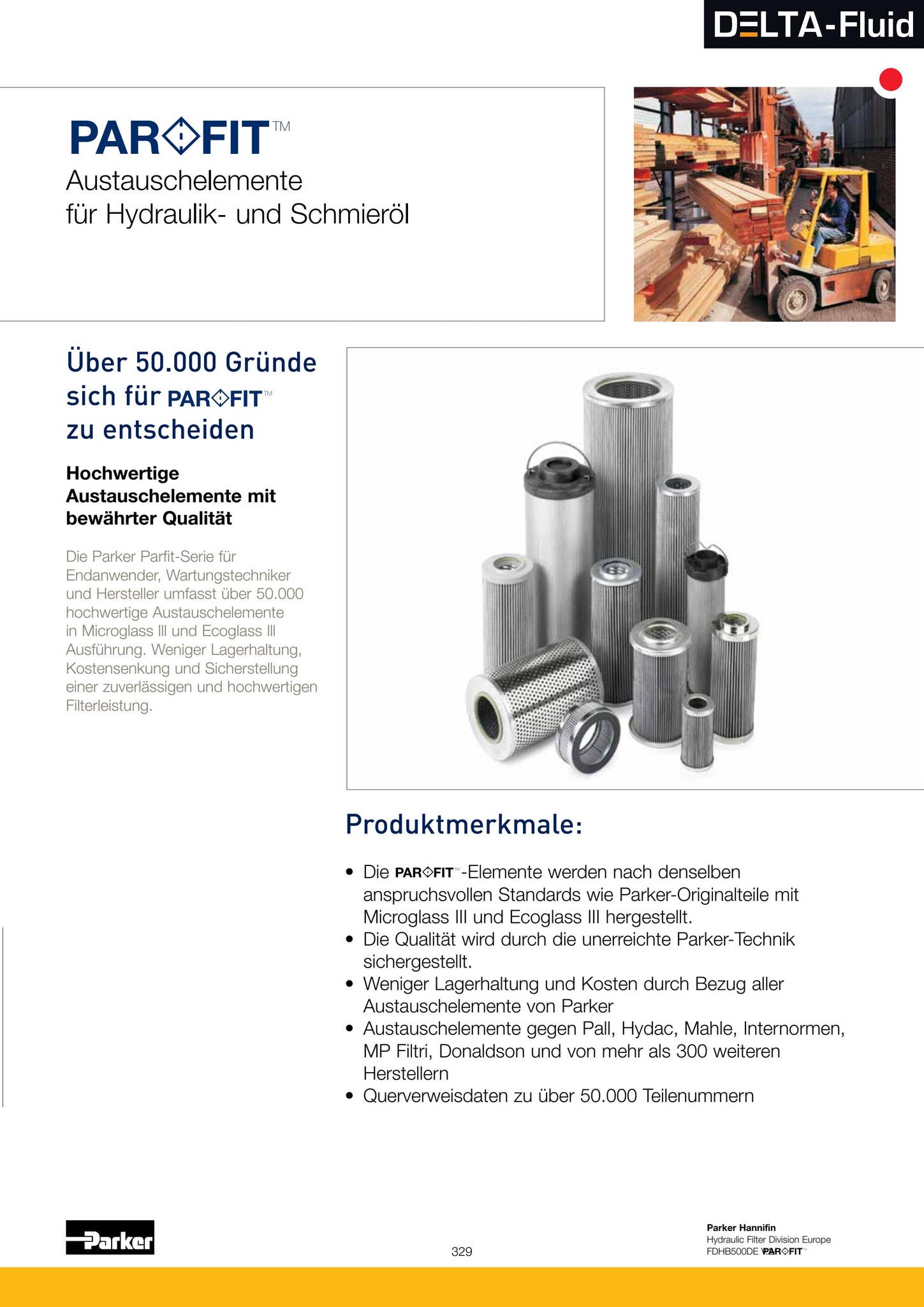 Parfit für Hydraulik und Schmieröl 1405-fdhb500-DE by deltafluid - Issuu