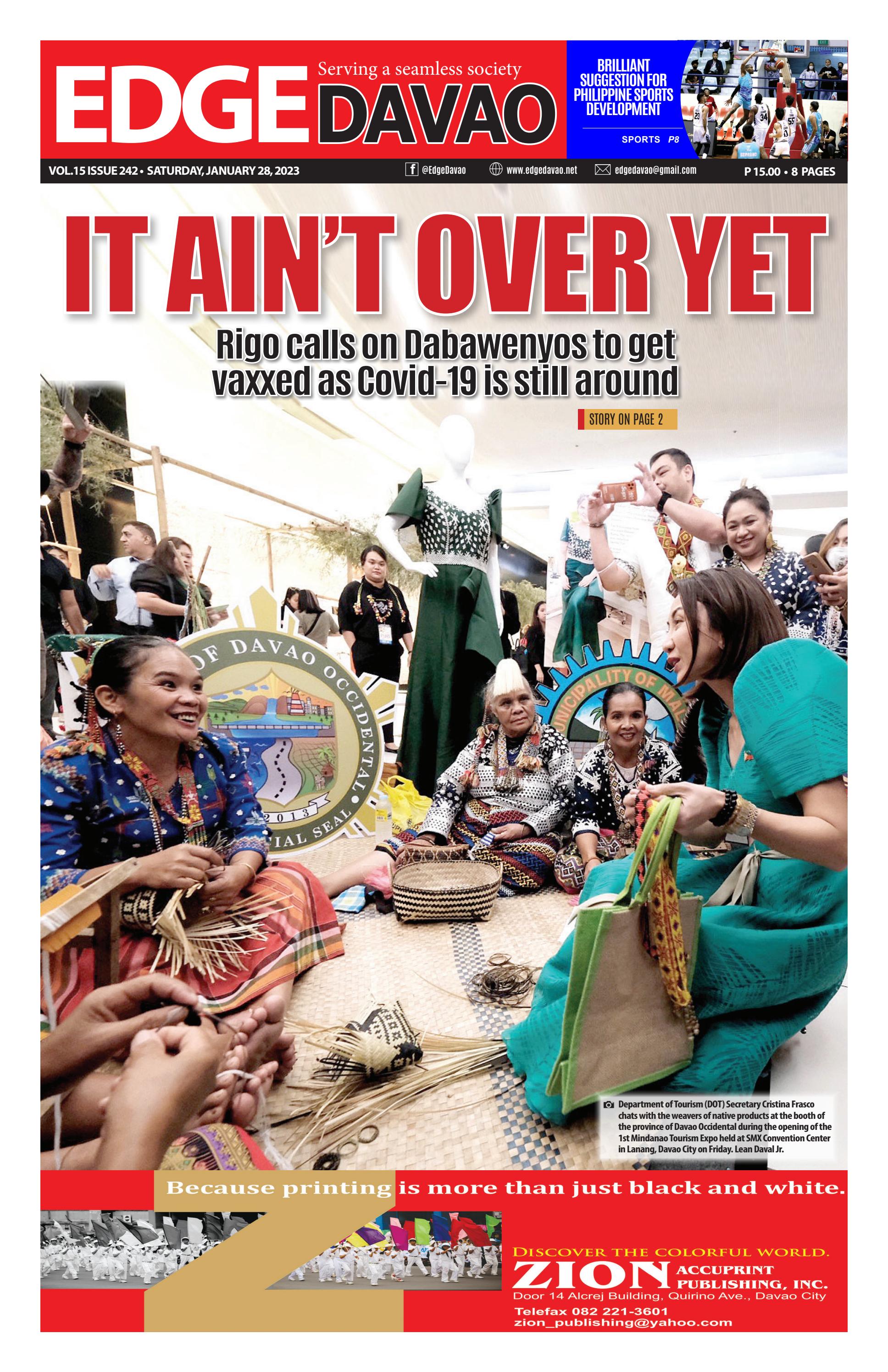 Edge Davao Vol. 15 Issue 242 | Saturday, Jan. 28, 2023 by Edge Davao The Business Paper - Issuu