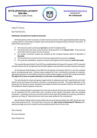 27.01.23 Academy Consultation Parent Letter by Schudio - Issuu