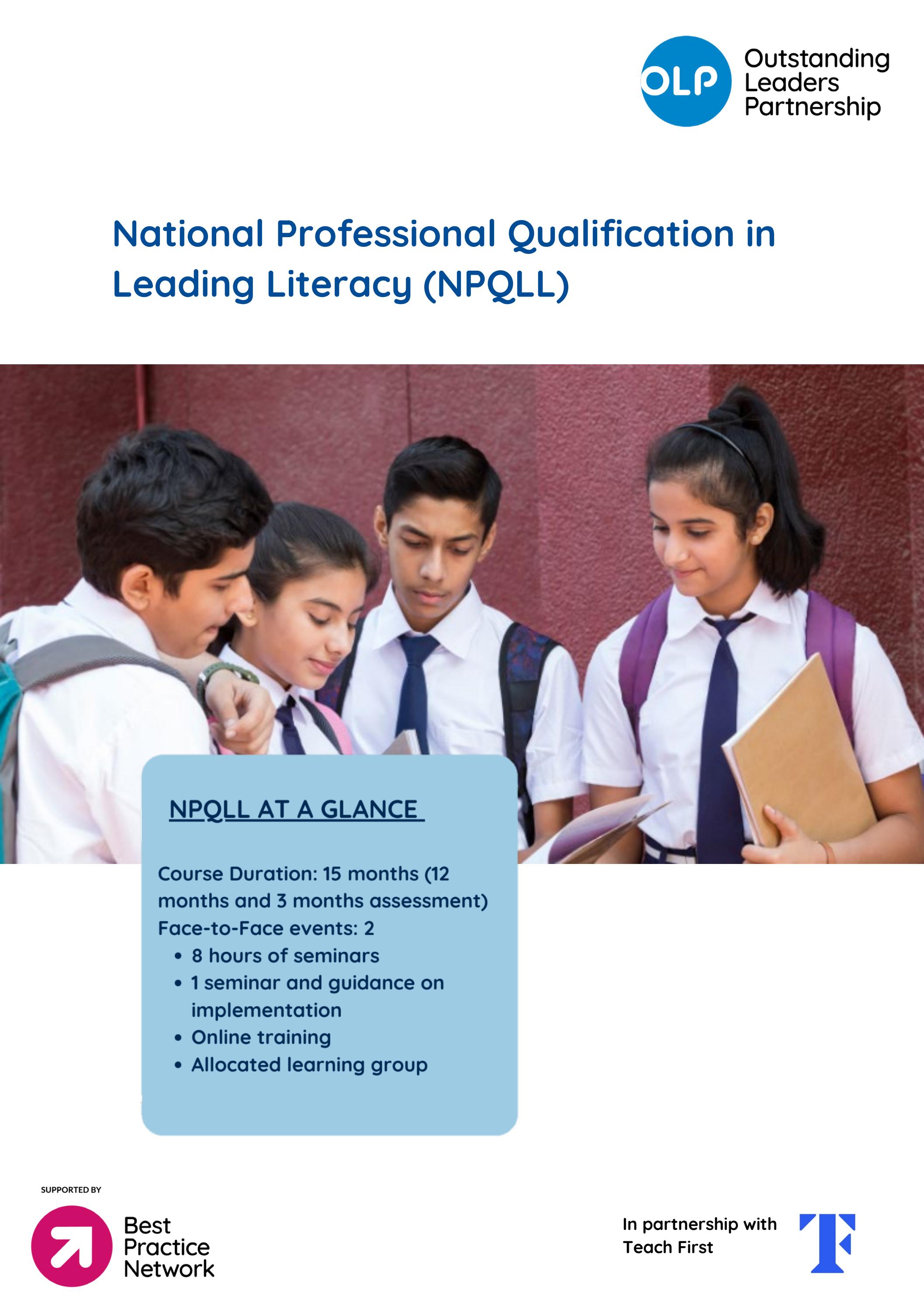 NPQ for Leading Literacy (NPQLL) by Best-Practice-Network - Issuu
