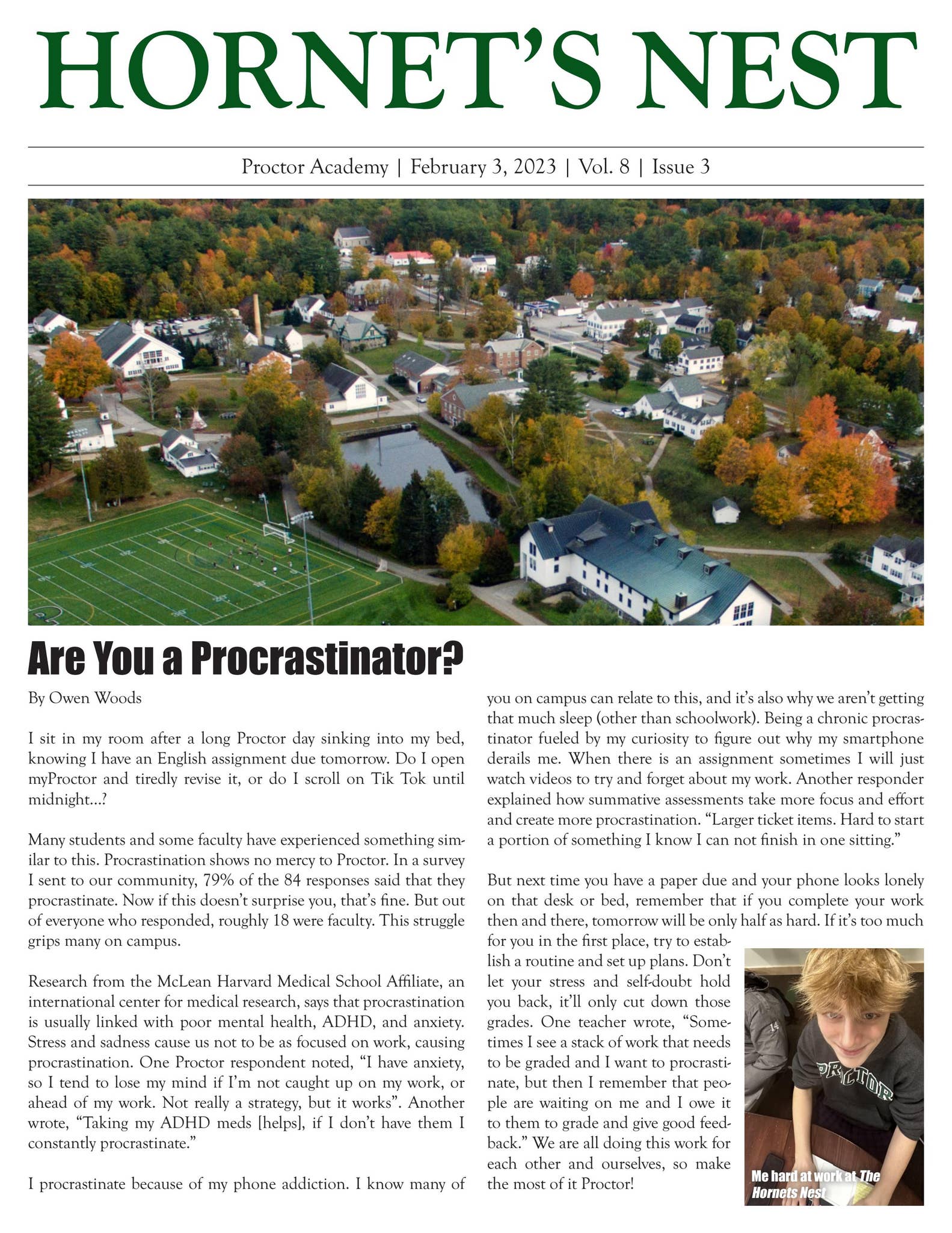 Hornet's Nest | February 3, 2023 | Vol. 8 | Issue 3 by Proctor Academy ...