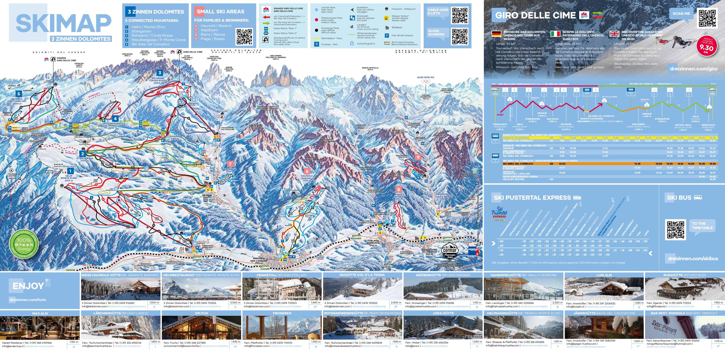 Skimap 3 Zinnen Dolomites by Tourist Info Innichen San Candido - Issuu