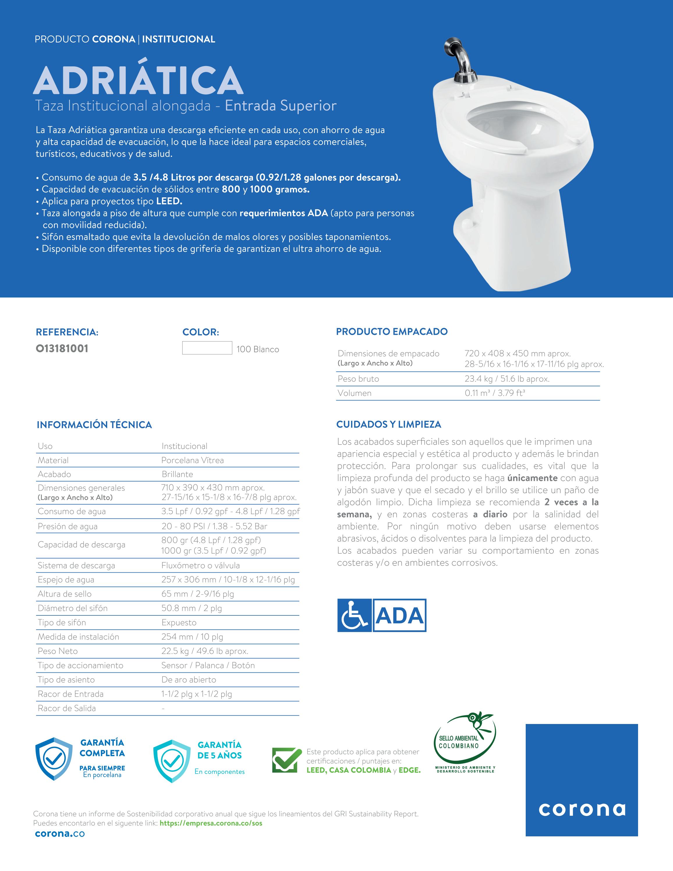 Ficha técnica Taza Adriática by Madecentro Colombia - Issuu