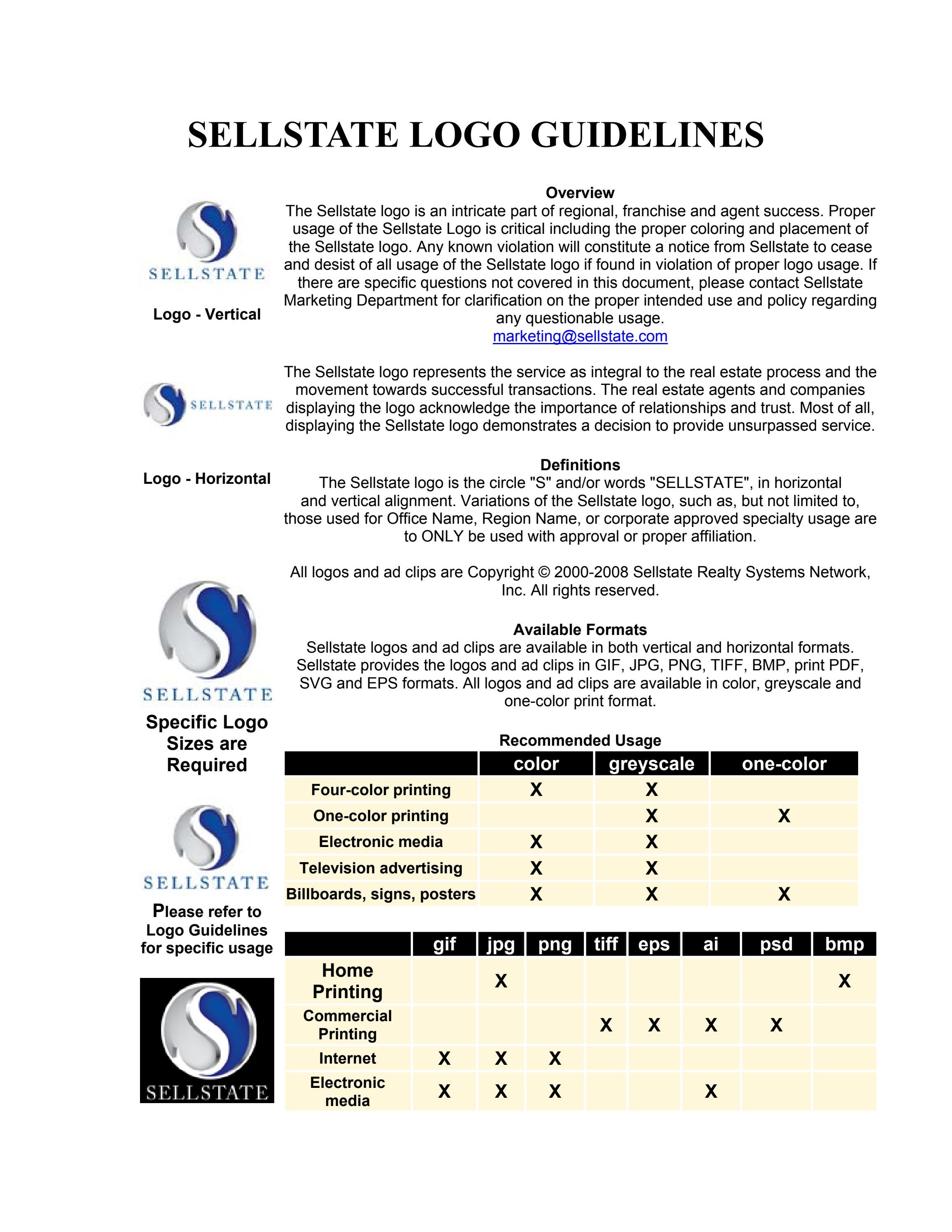 Sellstate Logo Guidelines by Sellstate1 - Issuu