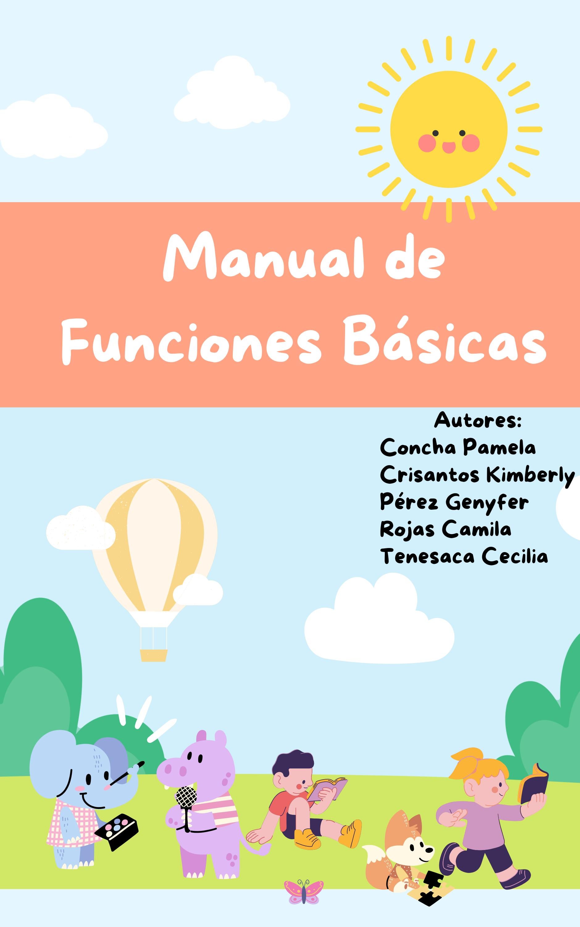 Manual de Funciones Básicas para niños de 1 a 3 años by Camila Rojas ...